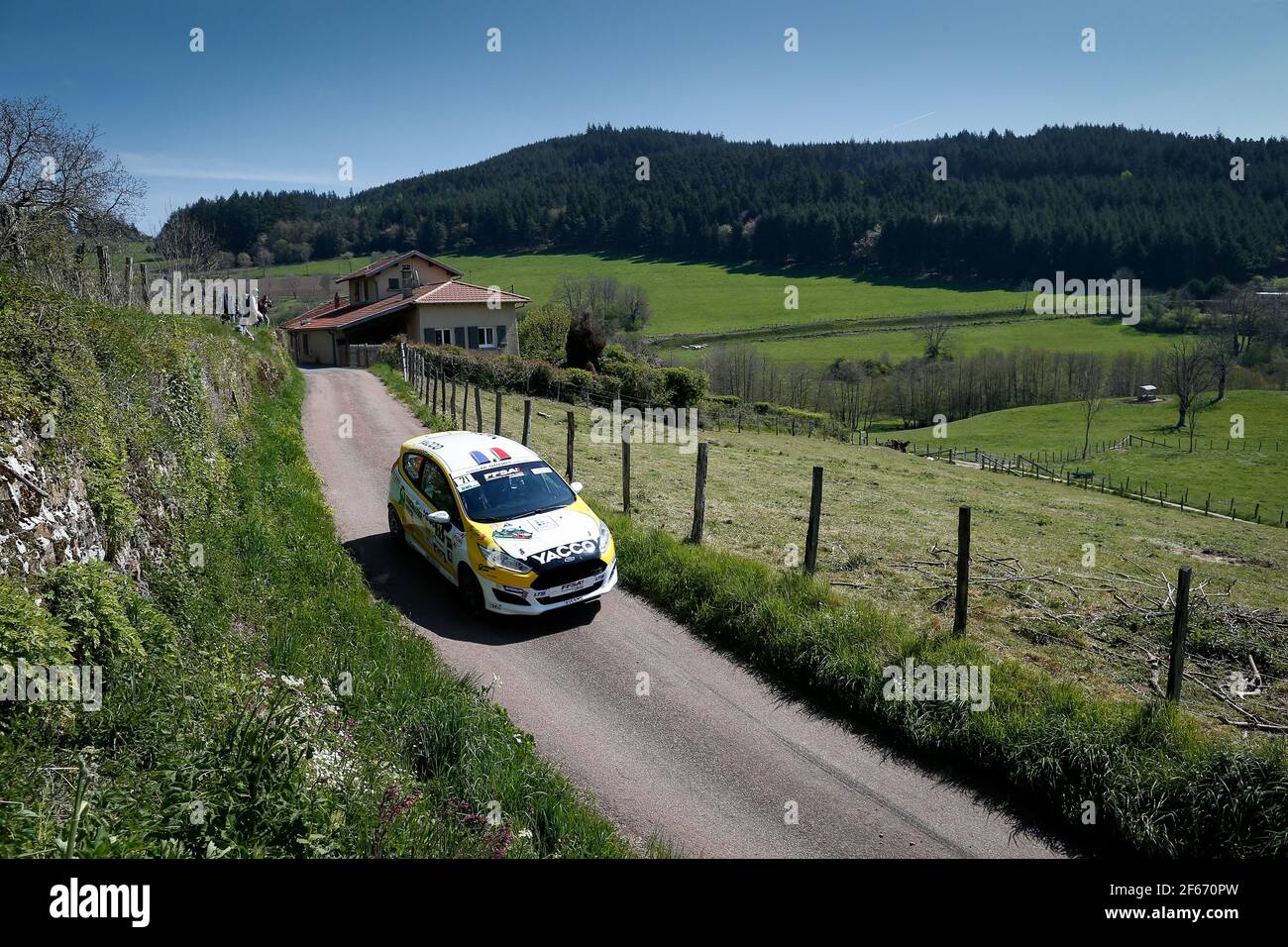 71 FRANCESCHI Jean Baptiste COURBON Romain Ford Fiesta Action during ...