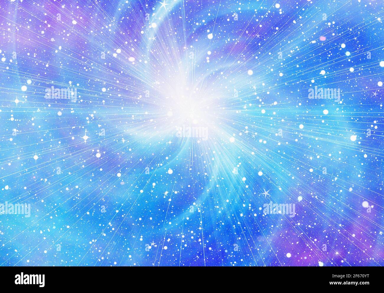 bright flash on a space background Stock Photo - Alamy
