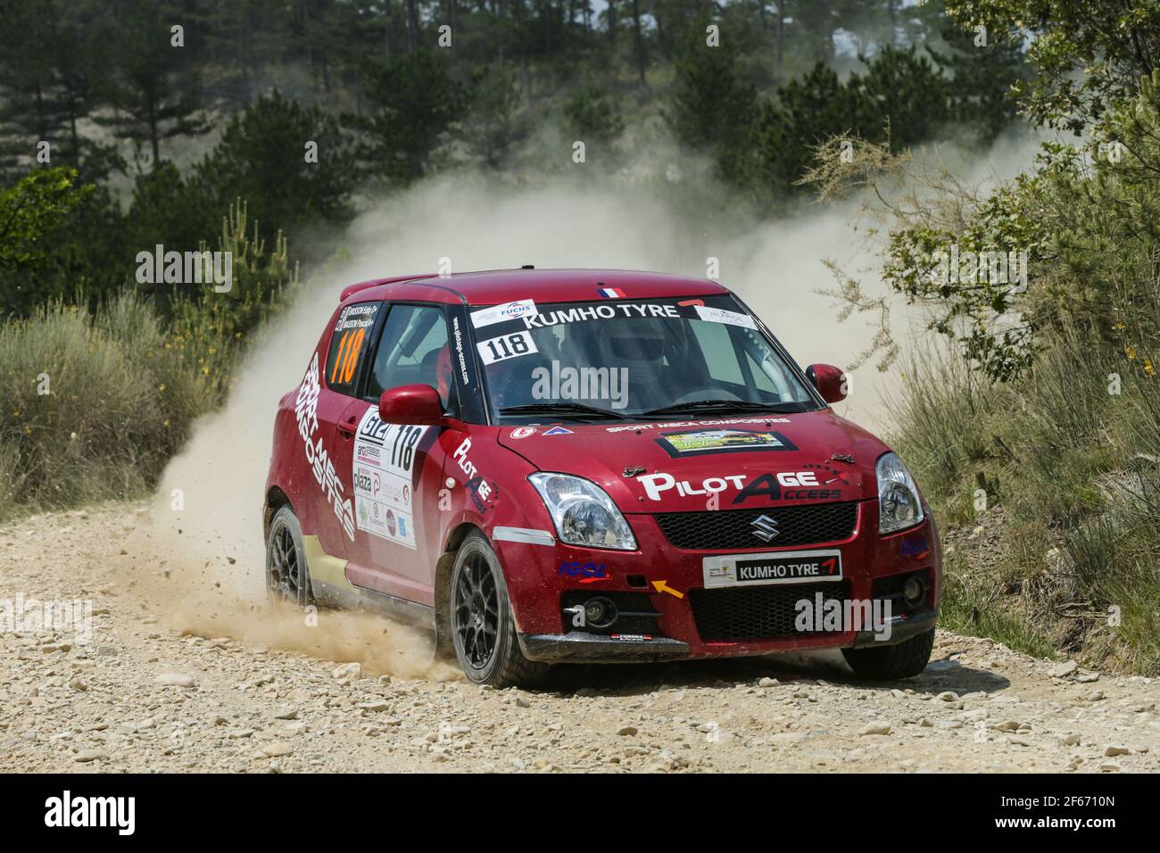 118 BRISSON Eddy MASSON Paul Suzuki Swift action during the 2017 French ...