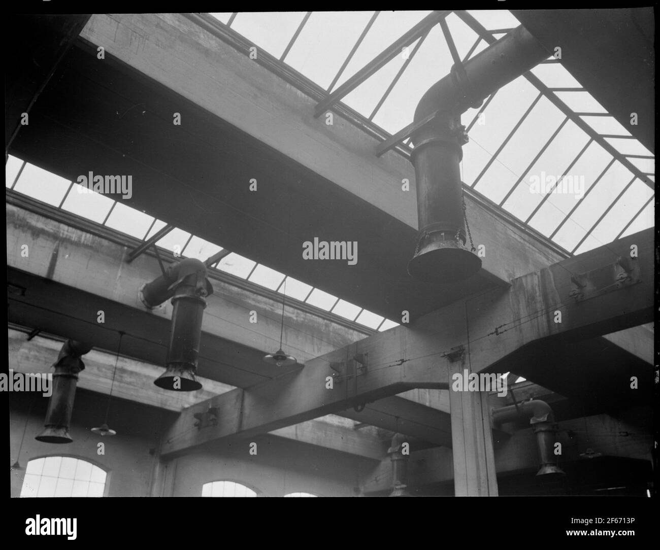 Inside of industrial building Stock Photo - Alamy