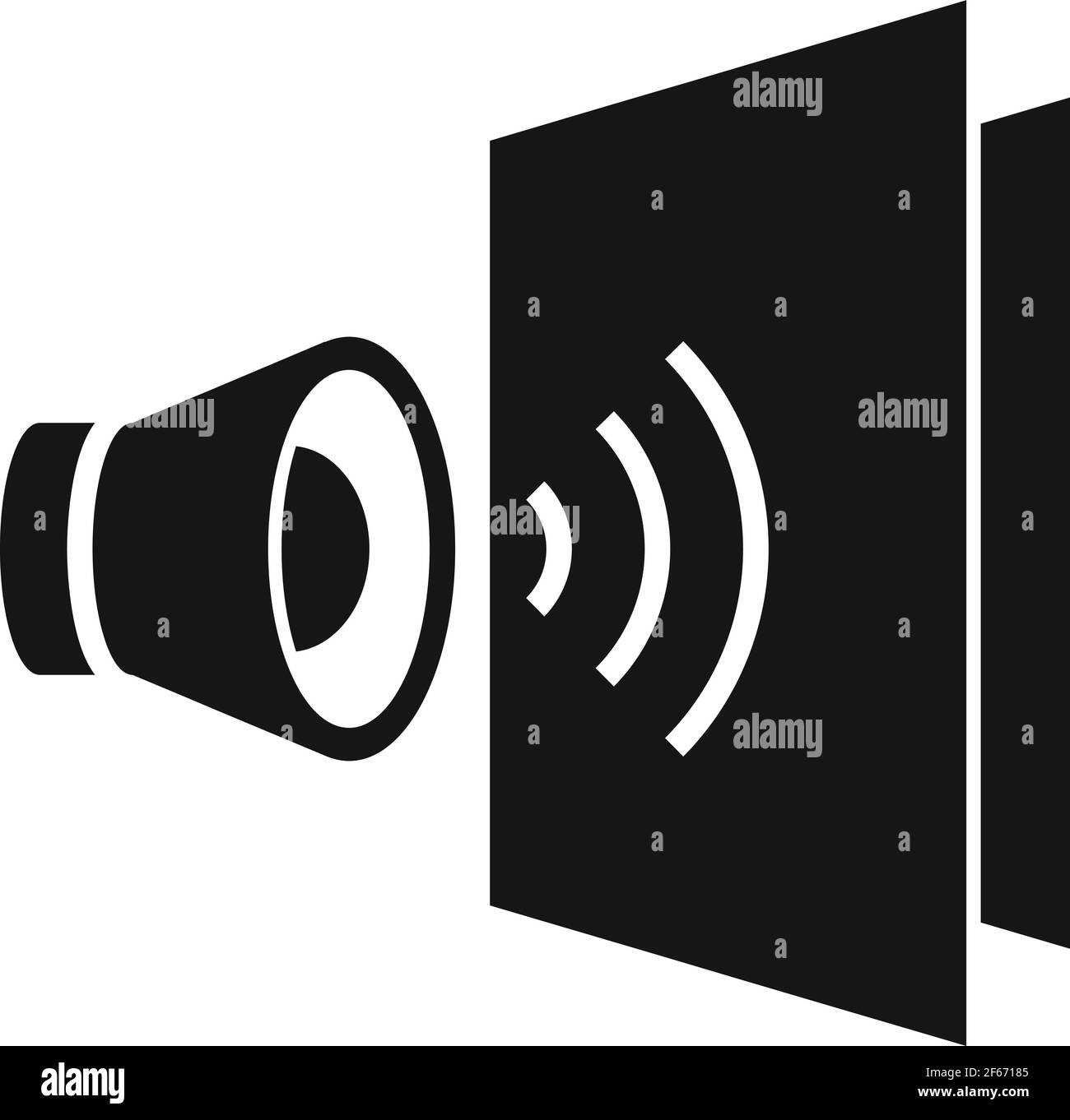 Sound absorption icon, simple style Stock Vector Image & Art - Alamy