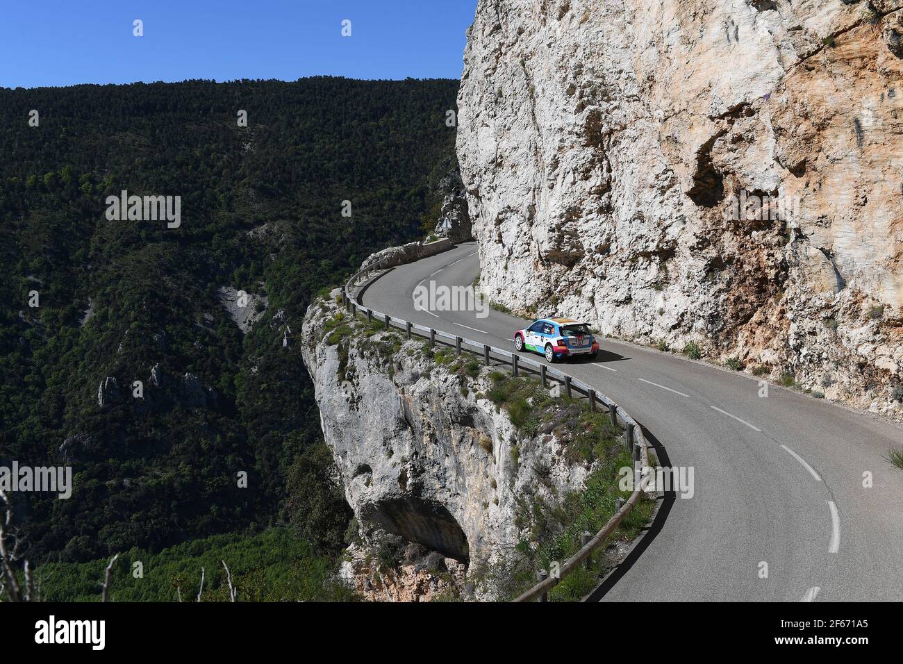 15 PUPPO Anthony CENCI Jeremy Skoda Fabia action during the 2017 French ...