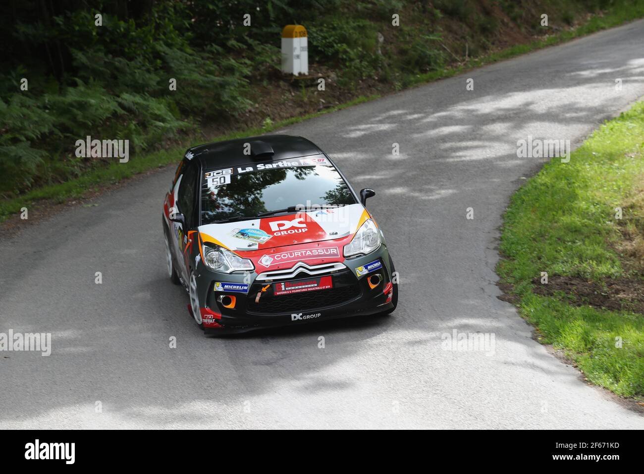 50 MASSE Antoine HADDAD Marc CITROEN DS3, action during the 2017 French ...