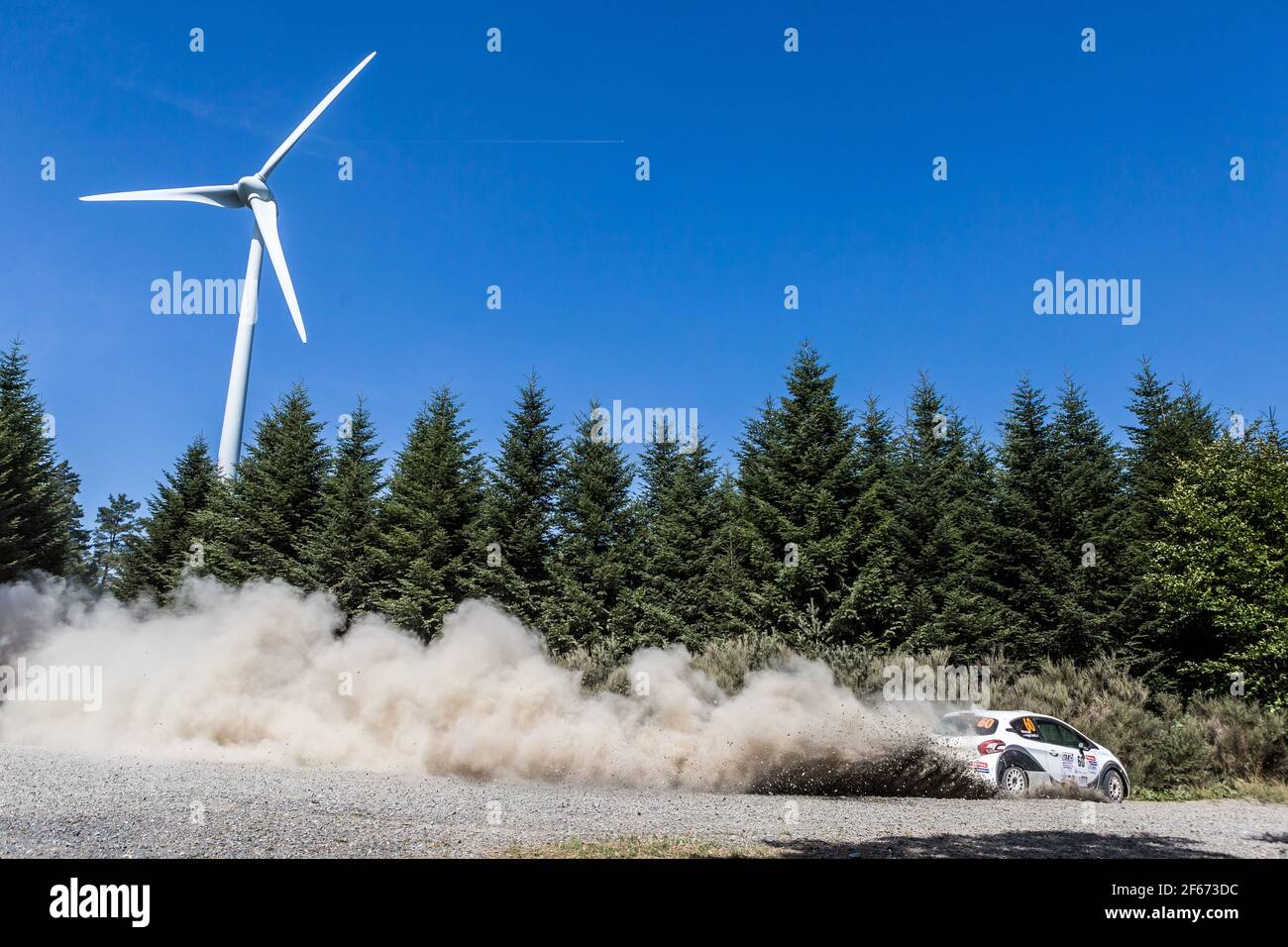 60 HAIGH SMITH Ashley, Peugeot 208 VTI R2 action During the rallye ...