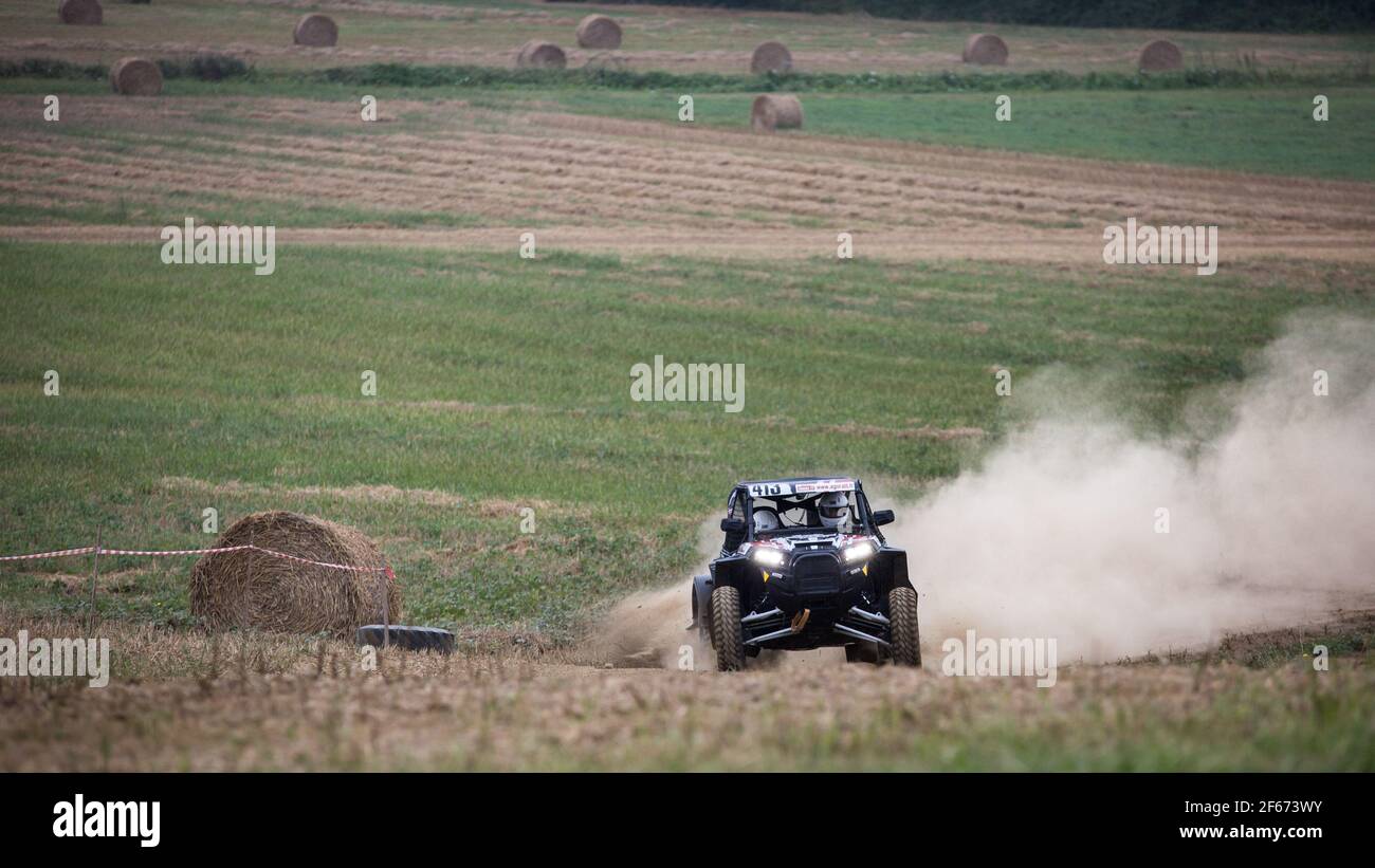 413 FONTANILLAS Cyril, LOPEZ Jenny, POLARIS RZR TURBO1000, action ...