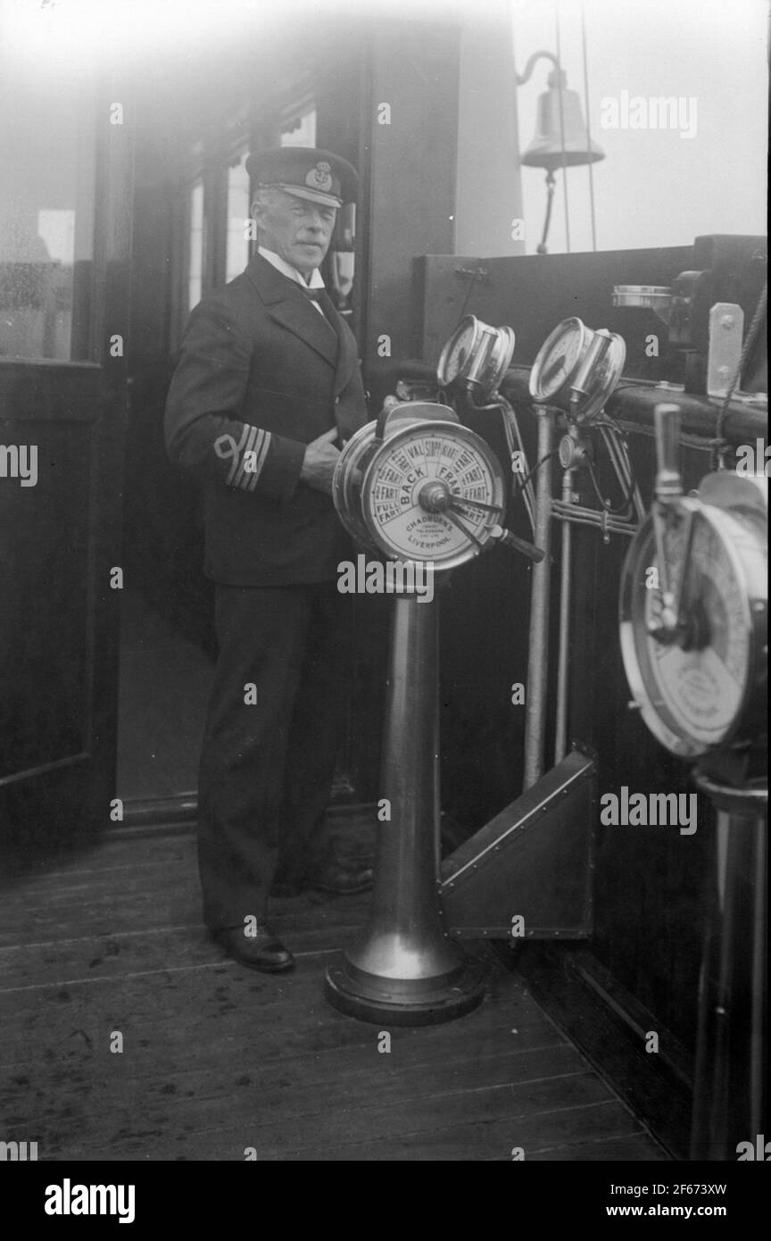Captain C E J Ericson on "Queen Victoria Stock Photo - Alamy