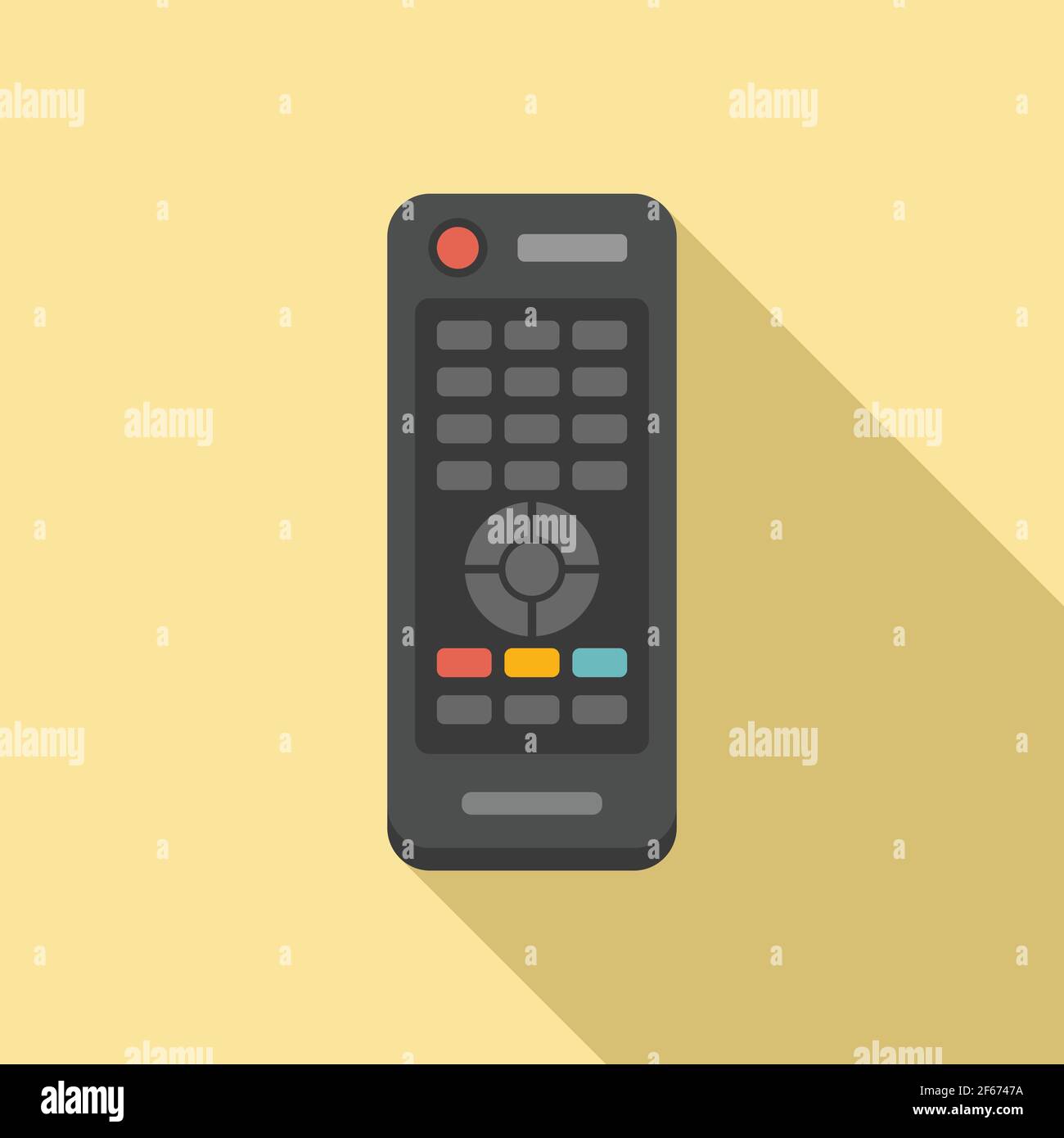 Media remote control icon, flat style Stock Vector Image & Art - Alamy