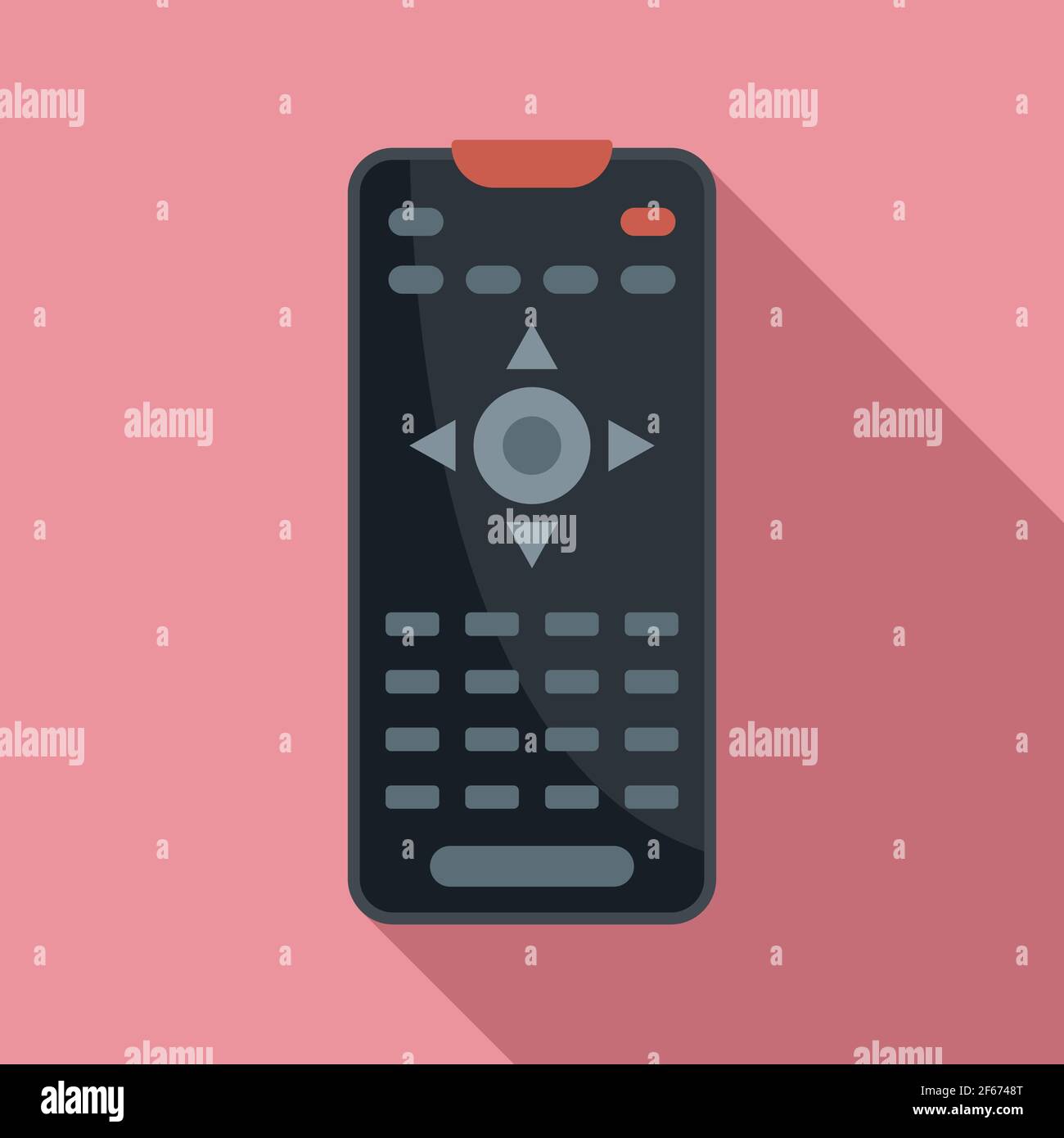 Remote control icon, flat style Stock Vector Image & Art - Alamy