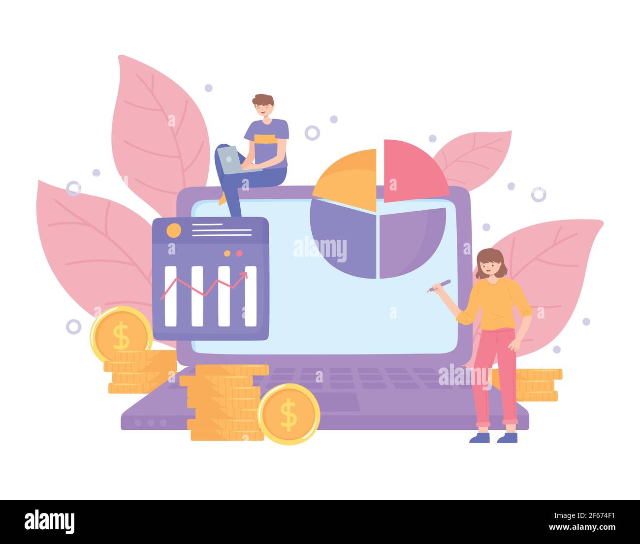 people graph market financial economic Stock Vector Image & Art - Alamy