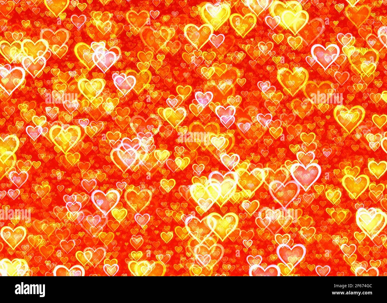 many glow hearts background Stock Photo - Alamy