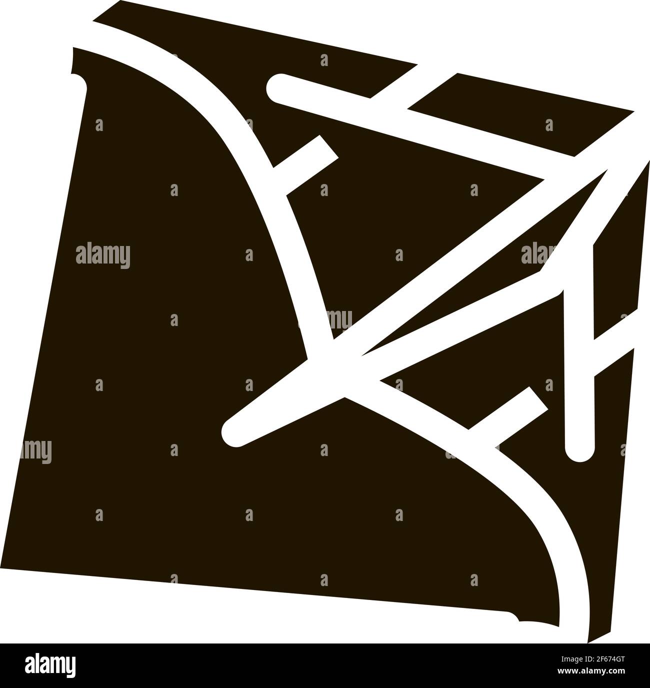 view of air launch aircraft icon Vector Glyph Illustration Stock Vector ...