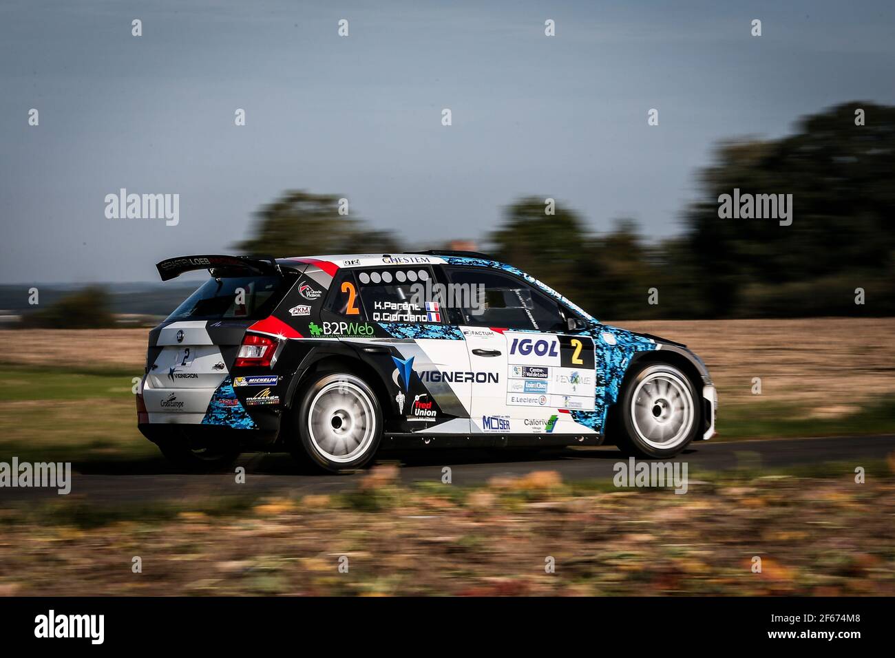 02 GIORDANO Quentin, PARENT Kevin, Skoda Fabia, Action during the 2017 ...