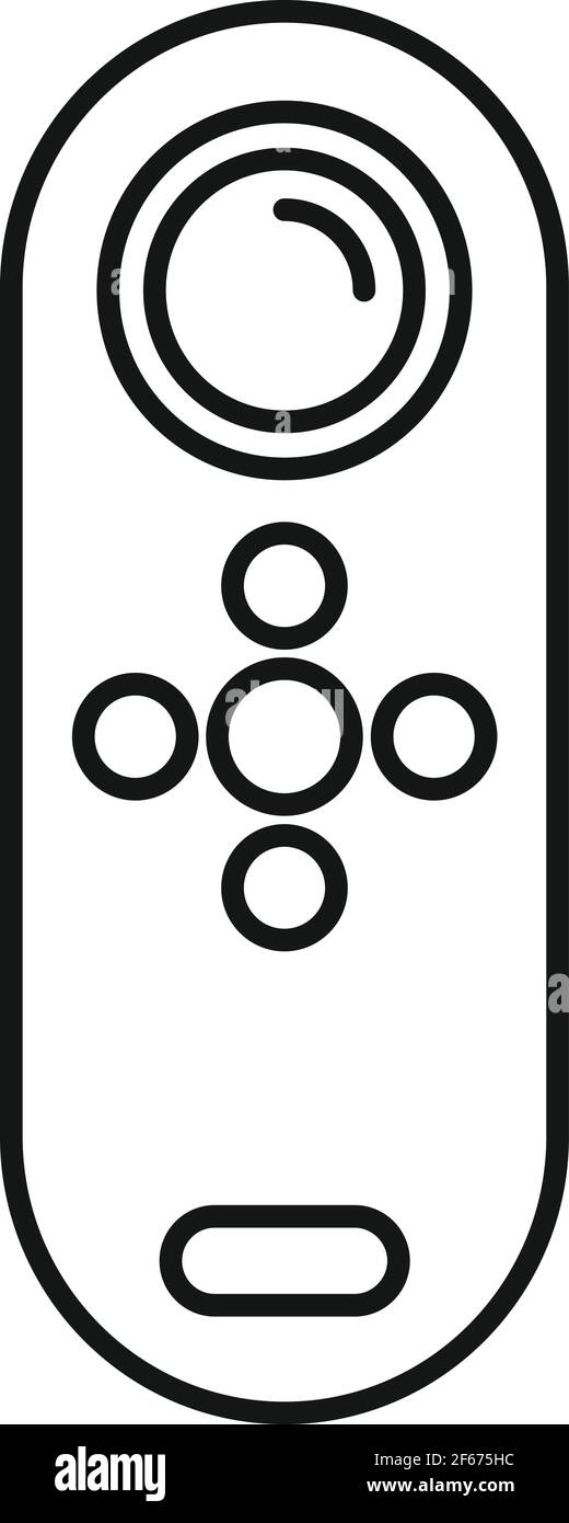 Air conditioner remote control icon, outline style Stock Vector Image ...