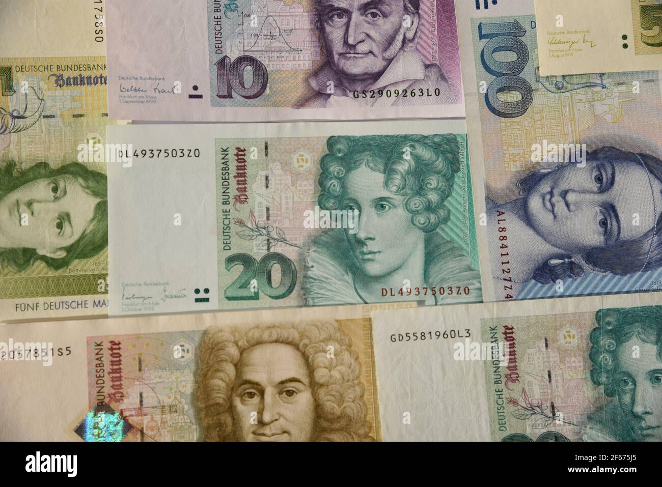 old german bank notes Stock Photo - Alamy