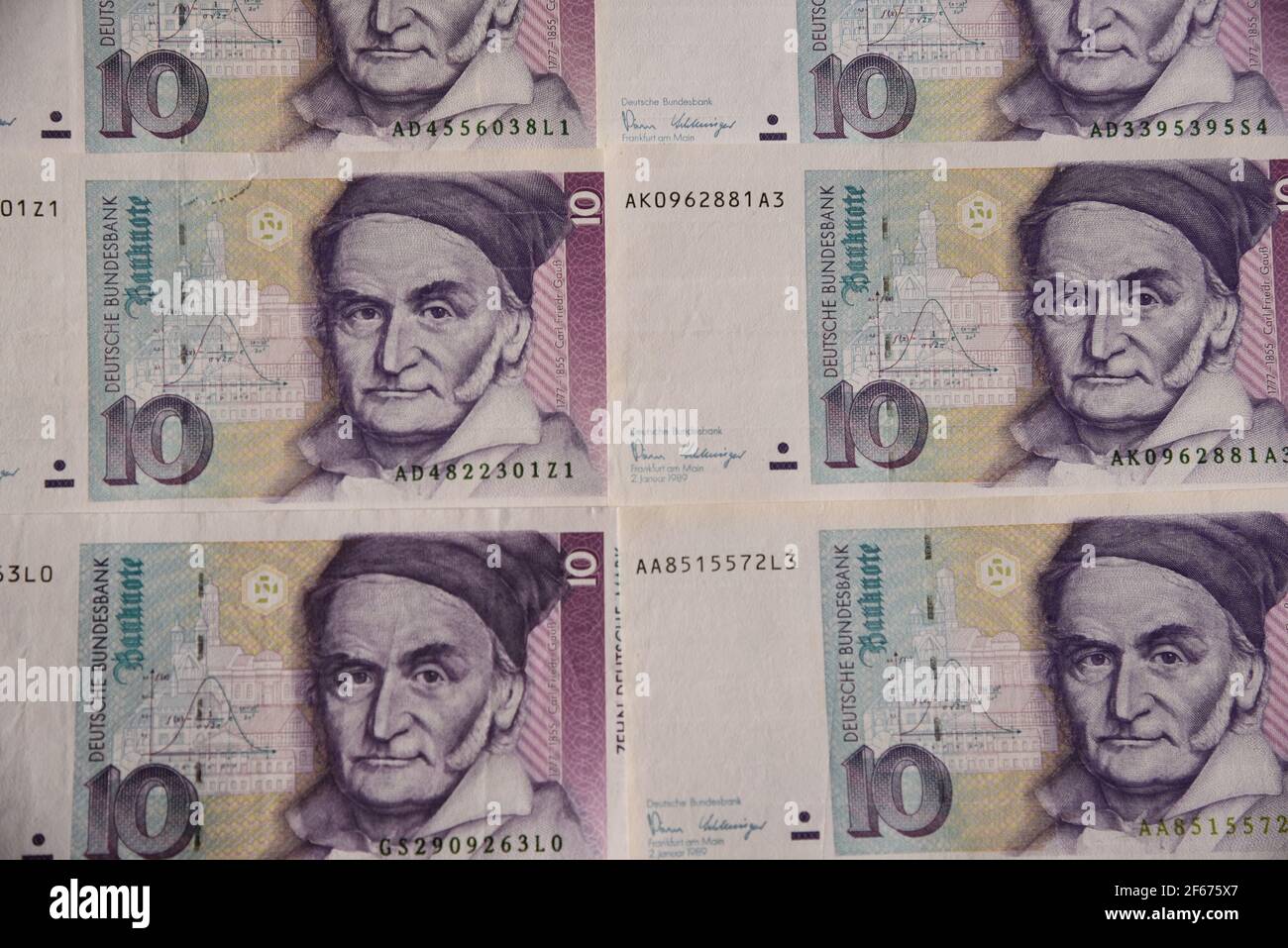 German bank notes hi-res stock photography and images - Alamy