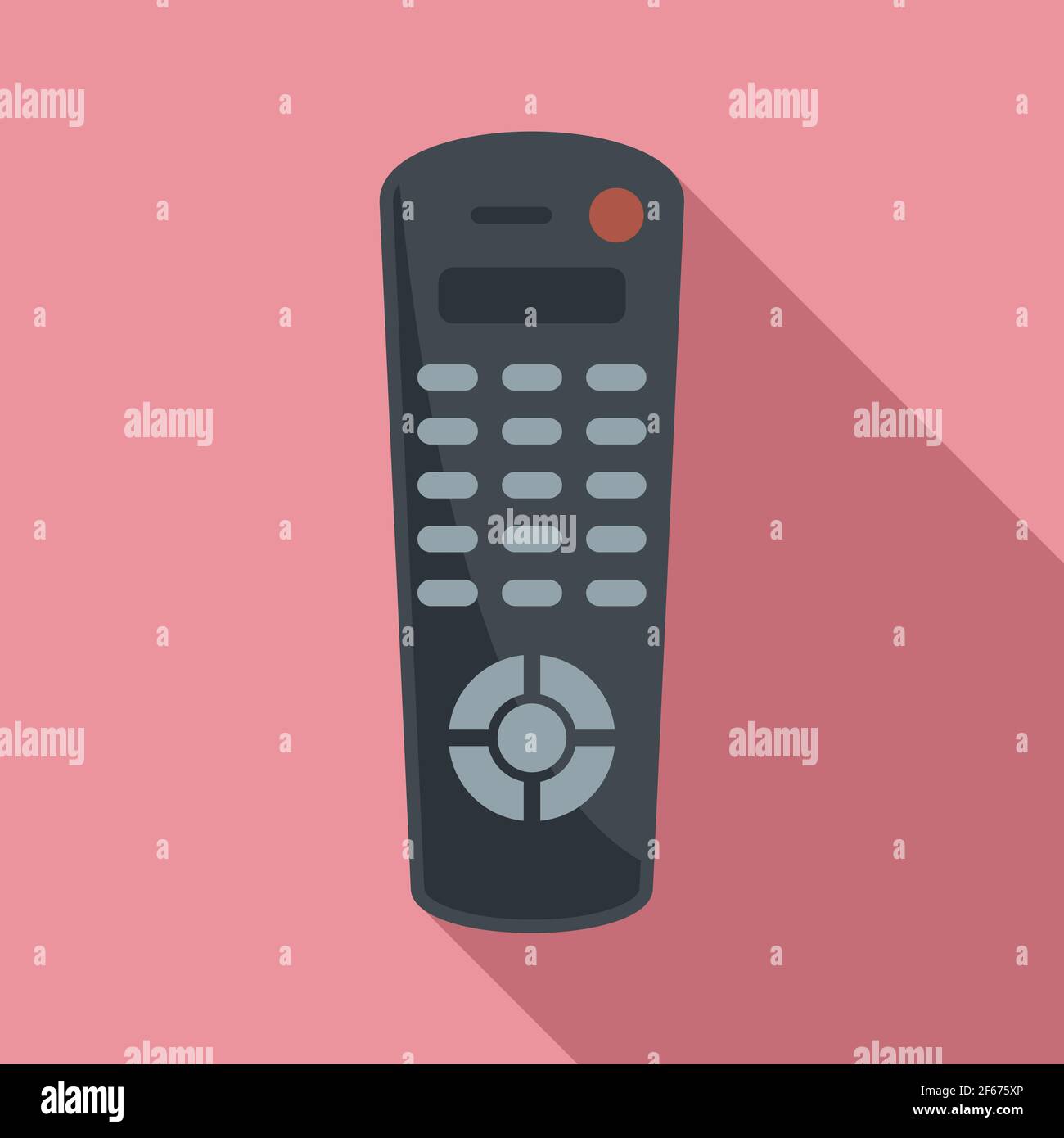 Button remote control icon, flat style Stock Vector Image & Art - Alamy