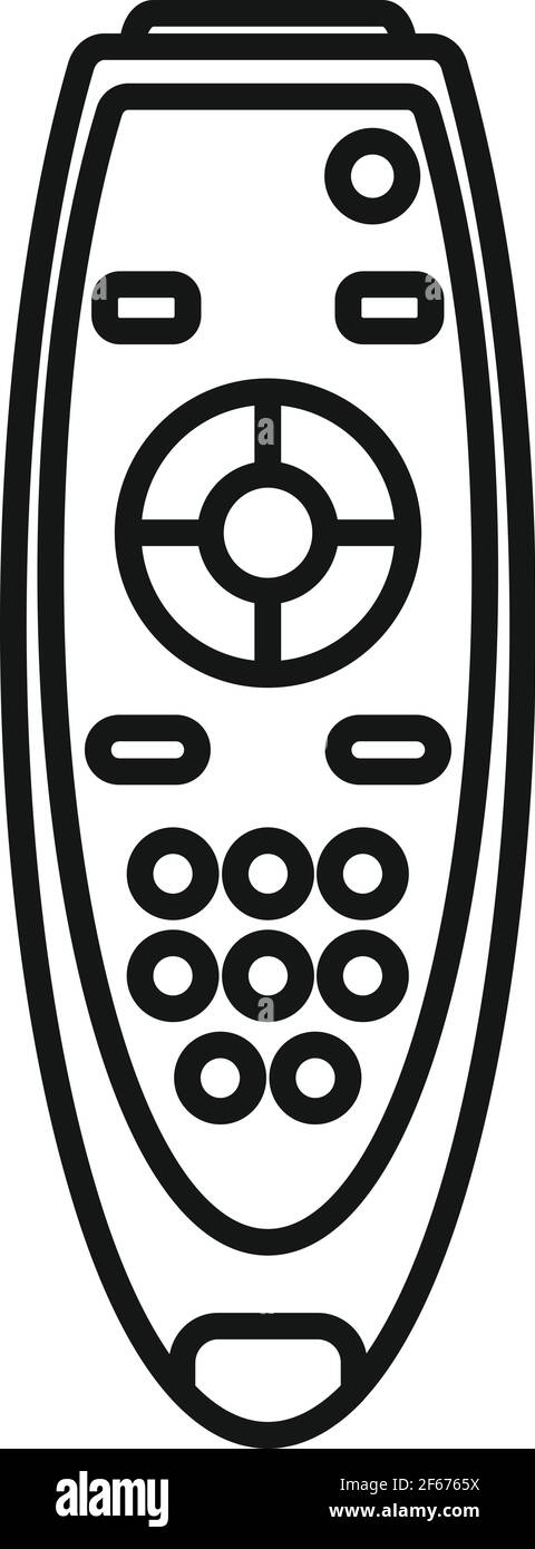 Television remote control icon, outline style Stock Vector Image & Art ...