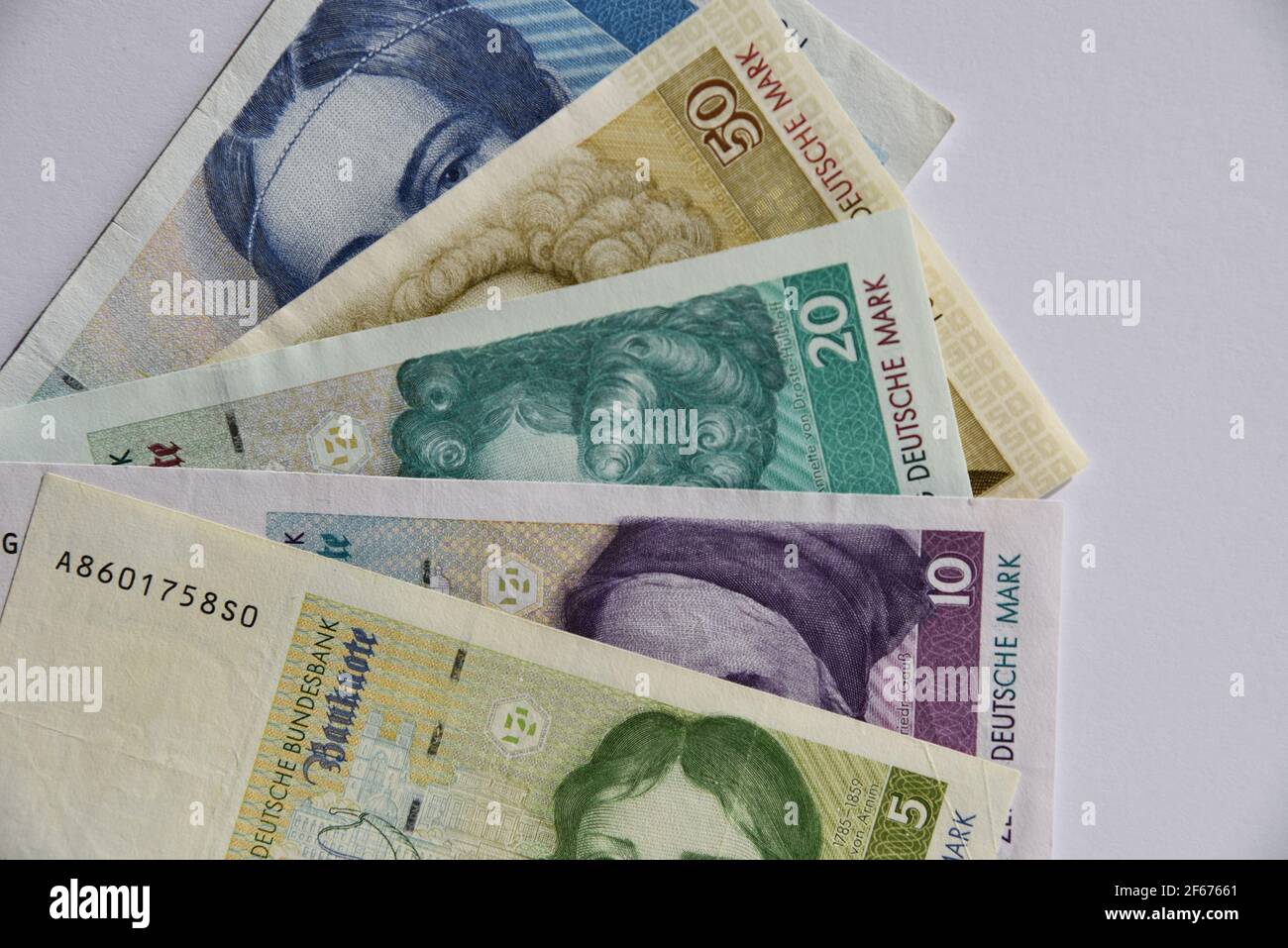 old german bank notes Stock Photo - Alamy