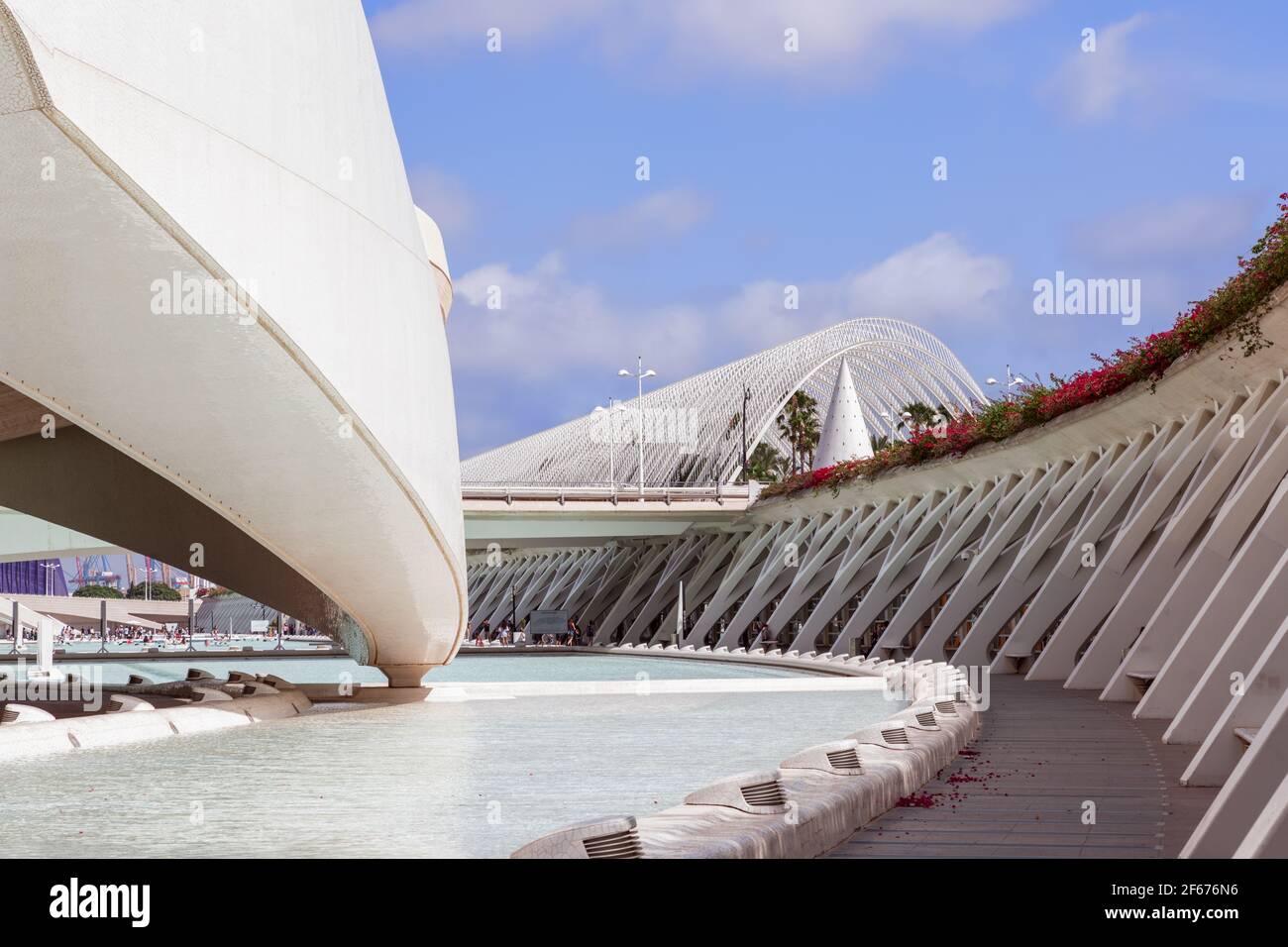 Valencia - Spain. June 24, 2019: Pools and promenade decks Inside of ...