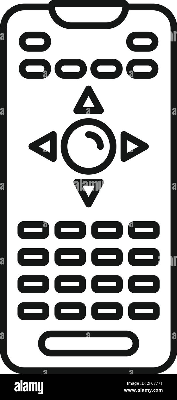Device remote control icon, outline style Stock Vector Image & Art - Alamy