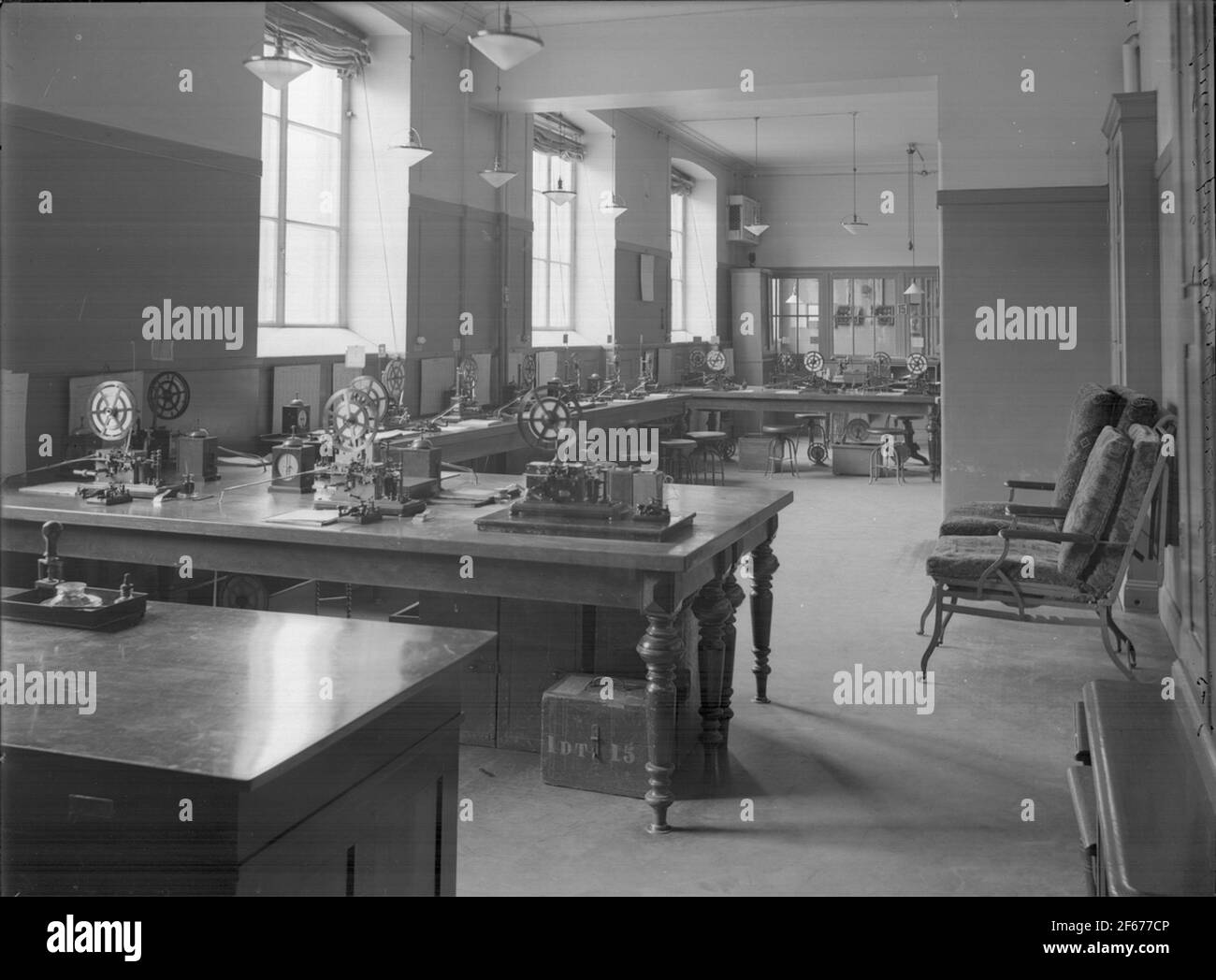 Interior of the telegrapher room, Stockholm Central Station Stock Photo ...