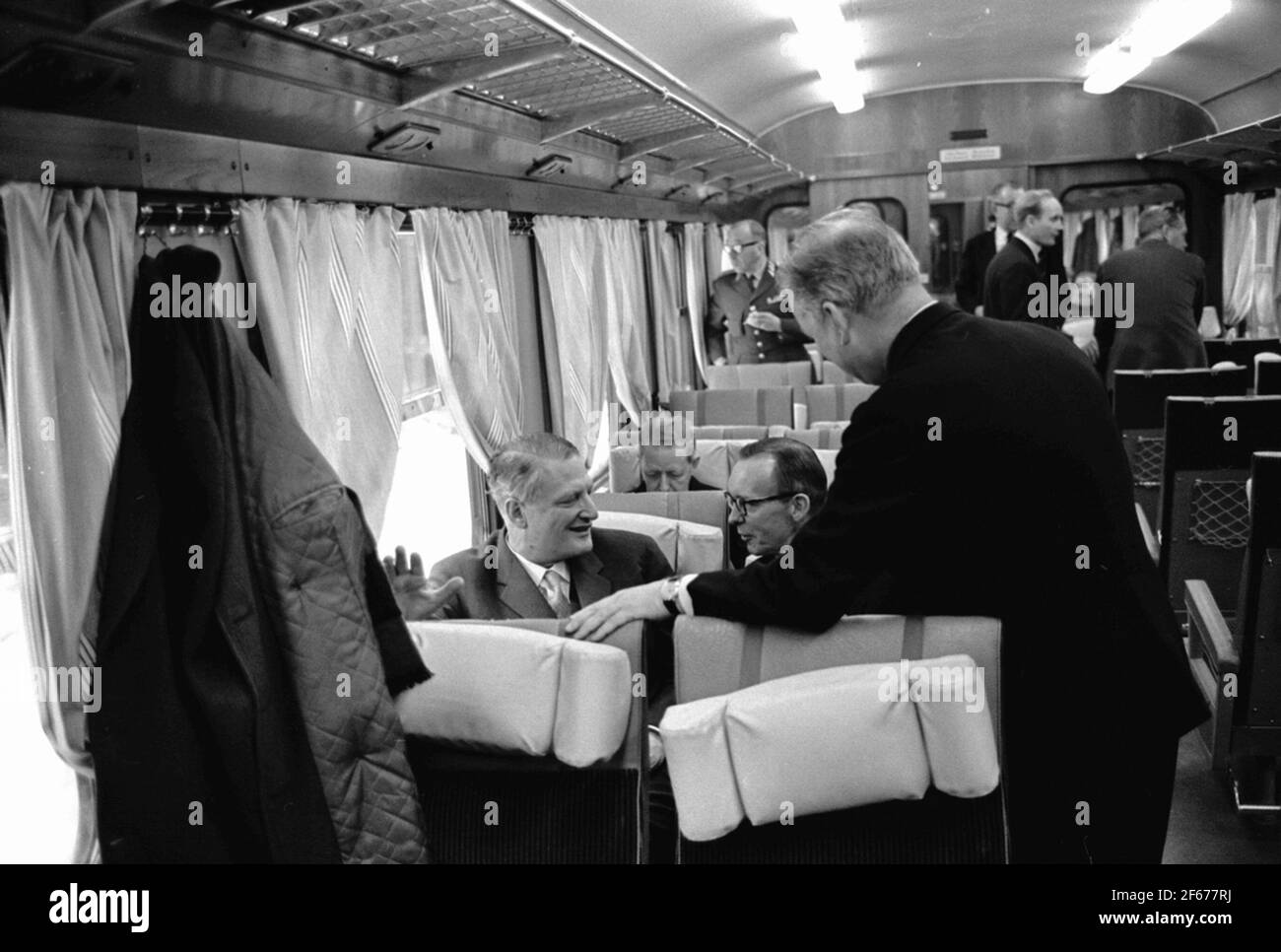 Inauguration Morjärv - Kalix. Salon wagon. Director General Erik Upmark Stock Photo - Alamy