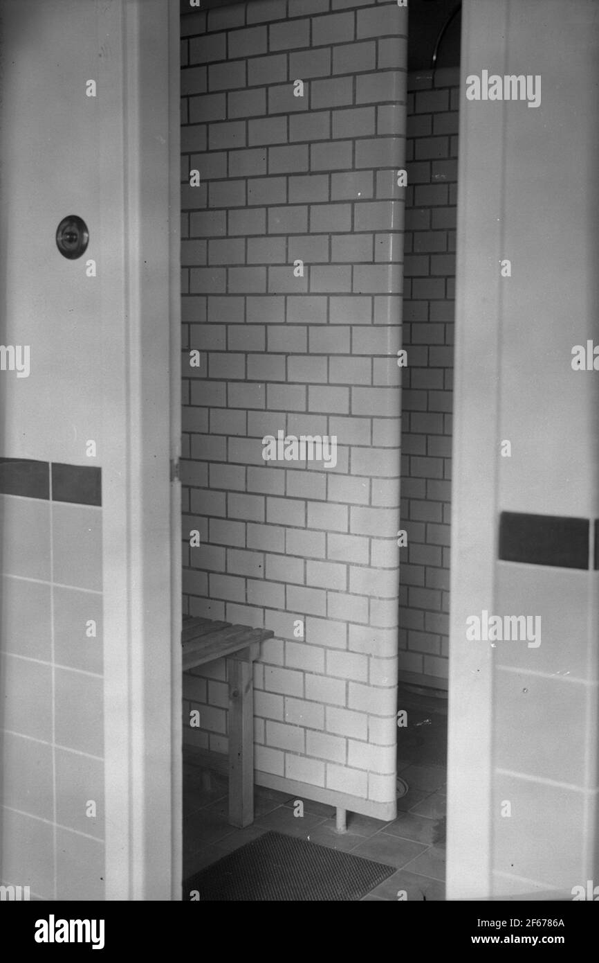 Shower room for female staff, laundry Stock Photo - Alamy