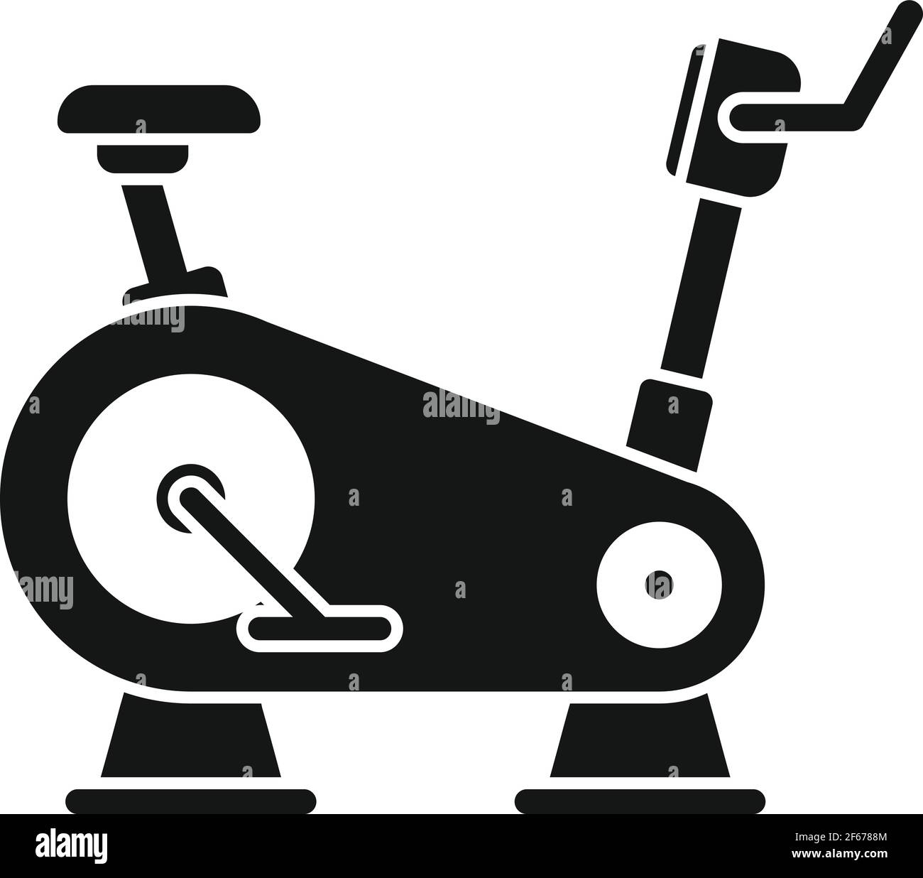 Machine exercise bike icon, simple style Stock Vector Image & Art - Alamy