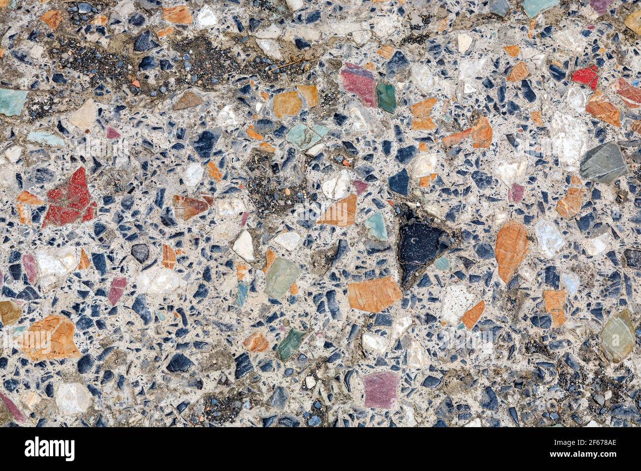 Detail of the floor in the vestibulum (entrance) to a Domus (house) in ...