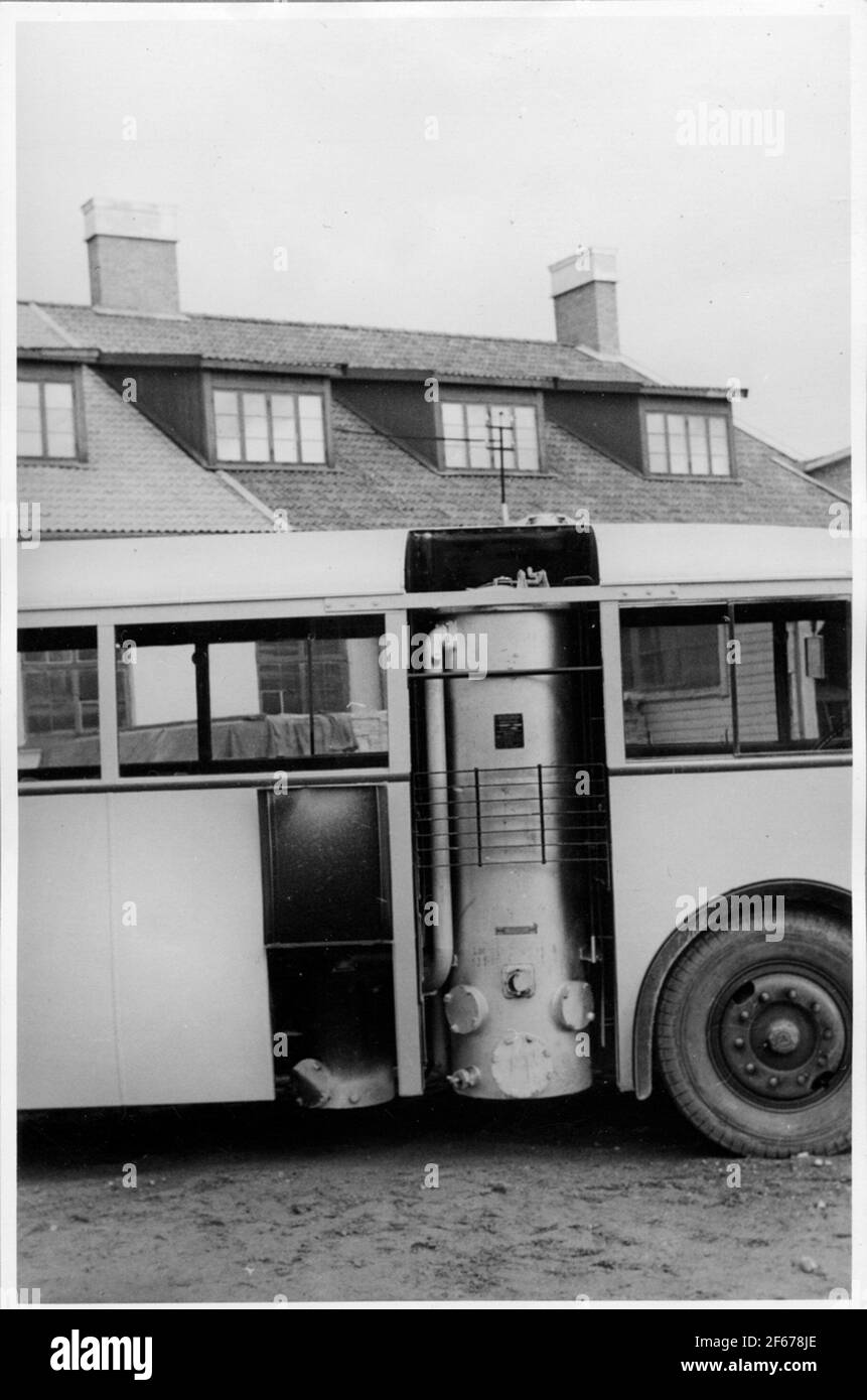 The state's railways, SJ bus 43 with built-in gauge units Stock Photo ...