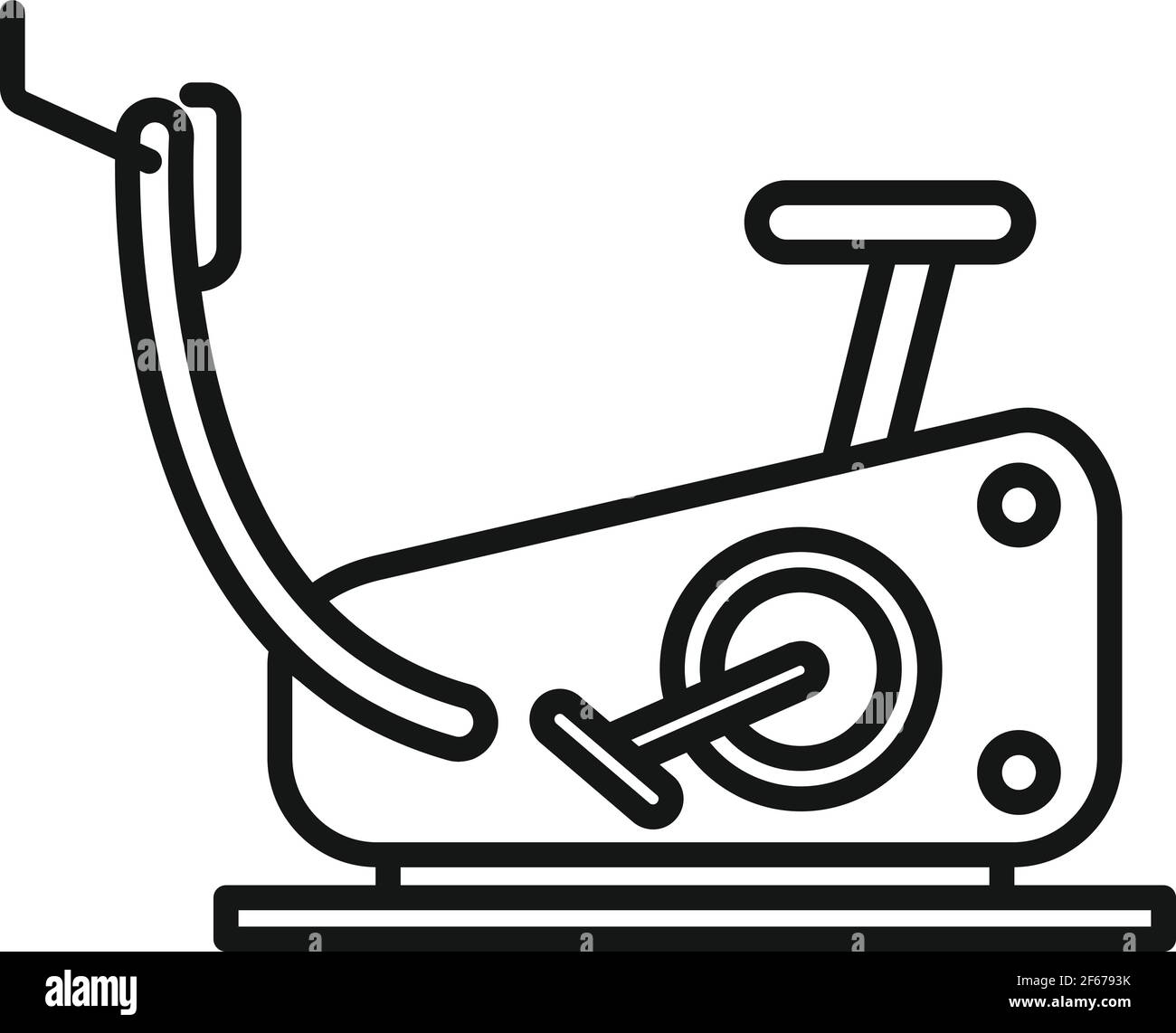 Fitness exercise bike icon, outline style Stock Vector Image & Art - Alamy