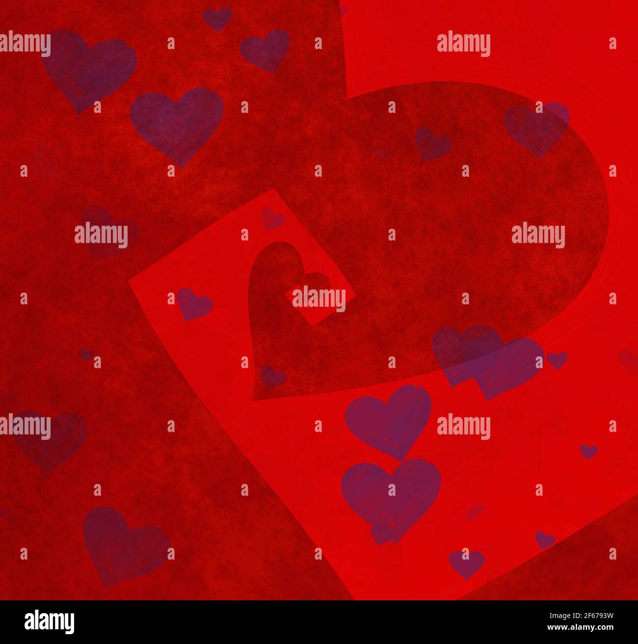 vanishing perspective of big textured red heart backgrounds Stock Photo ...