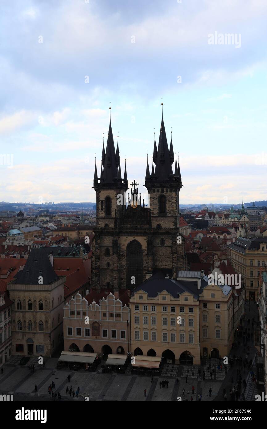 Tyn church astronomical clock architectural architecture hi-res stock ...