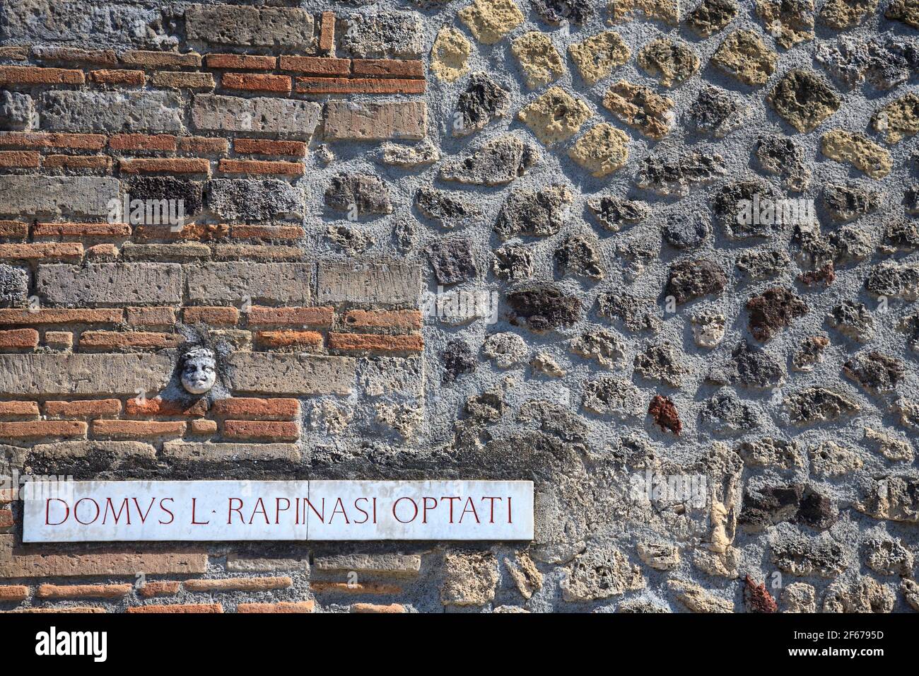 Pompeii street sign hi-res stock photography and images - Alamy