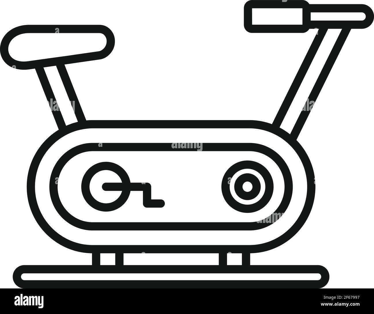 Race exercise bike icon, outline style Stock Vector Image & Art - Alamy