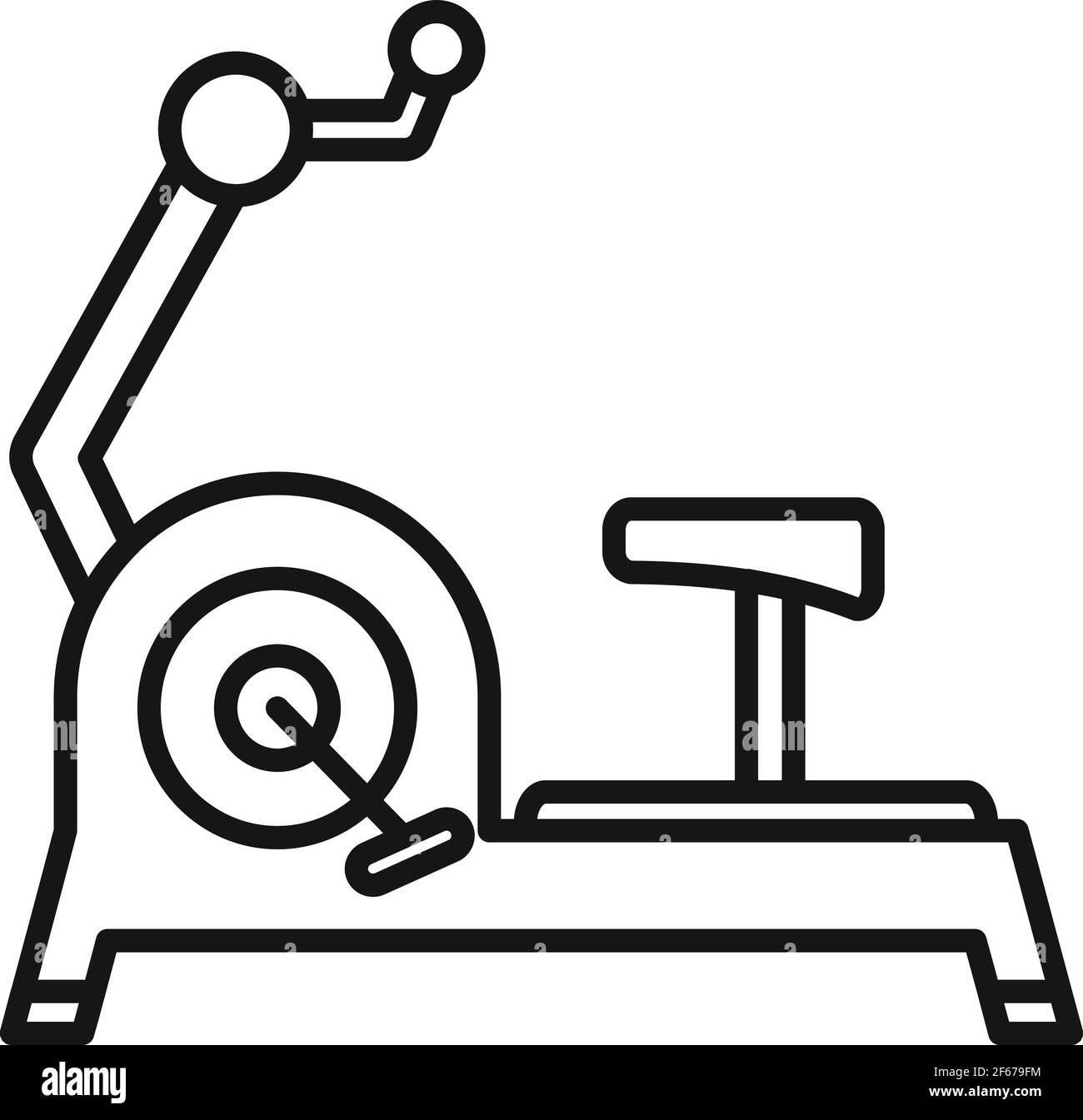 Gym exercise bike icon, outline style Stock Vector Image & Art - Alamy
