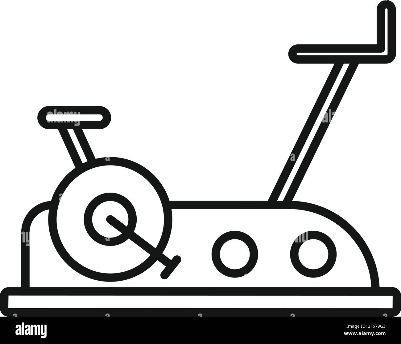 Exercise bike equipment icon, outline style Stock Vector Image & Art ...