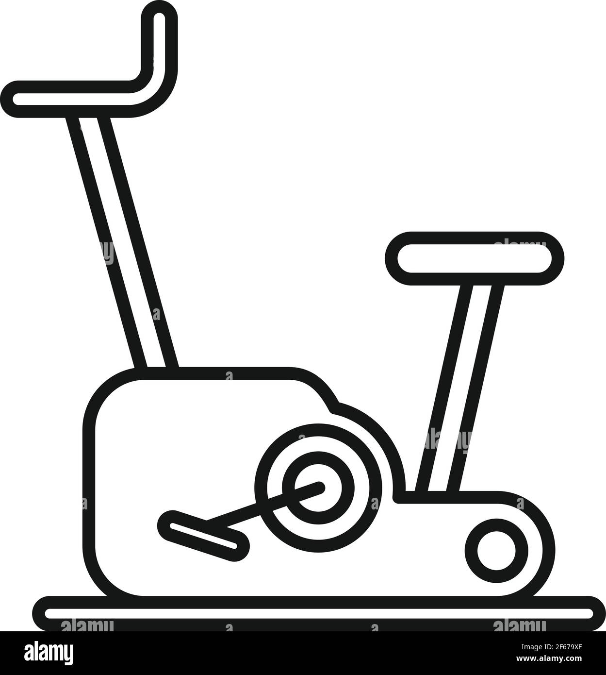 Home exercise bike icon, outline style Stock Vector Image & Art - Alamy