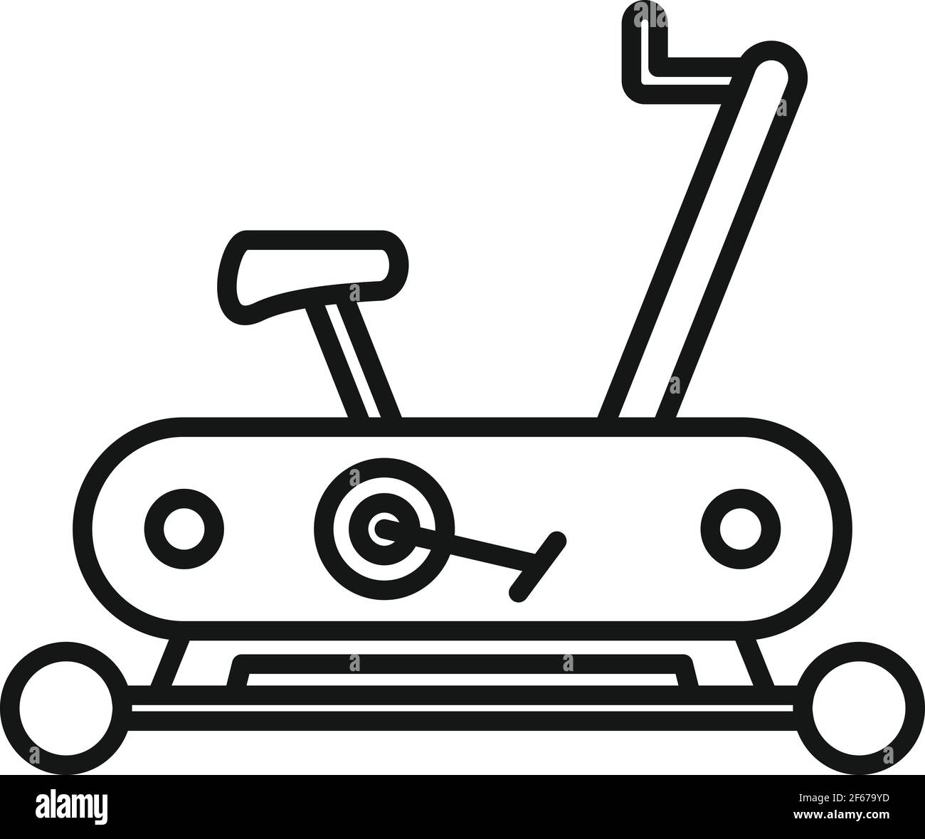 Workout exercise bike icon, outline style Stock Vector Image & Art - Alamy