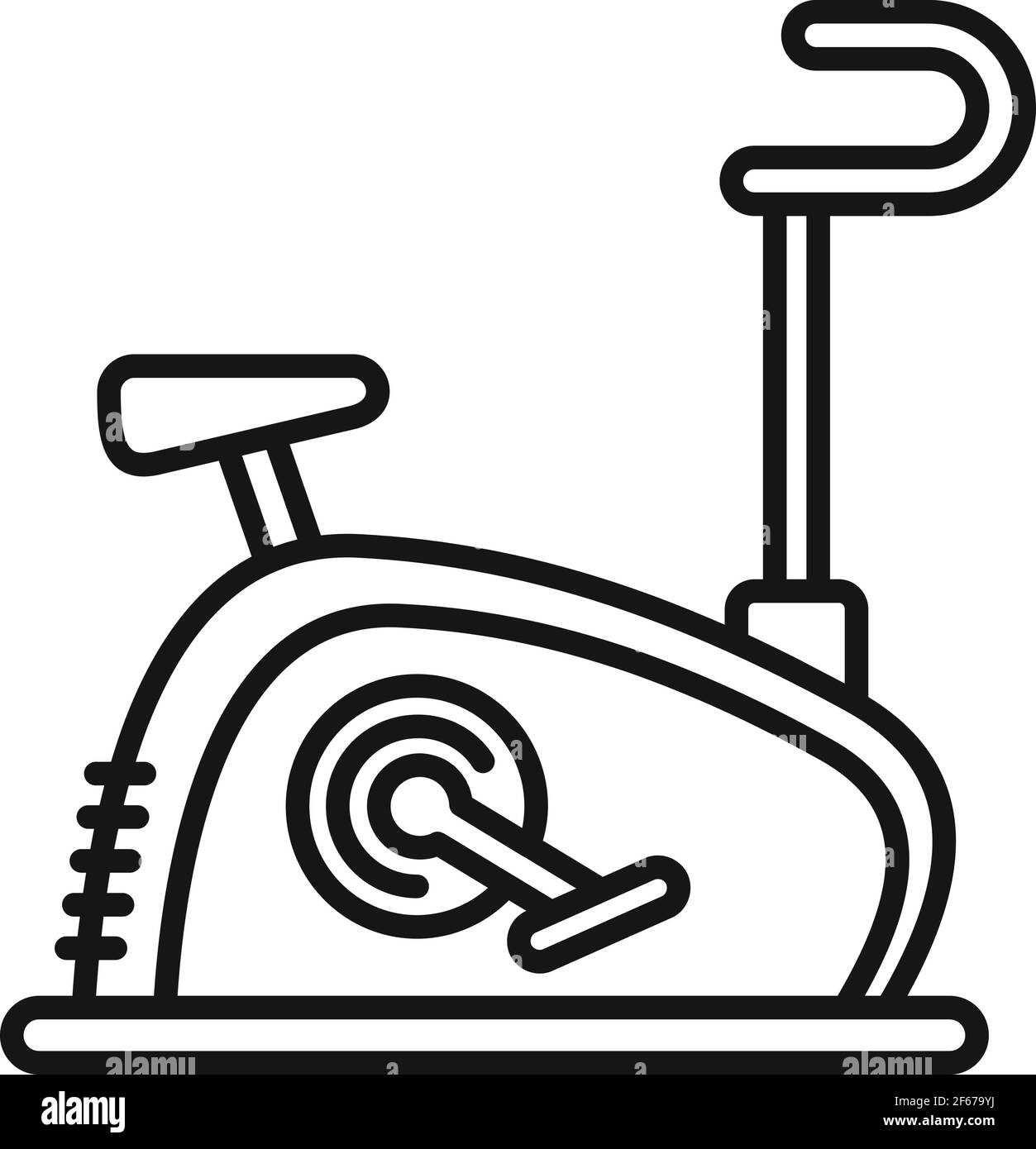 Health exercise bike icon, outline style Stock Vector Image & Art - Alamy