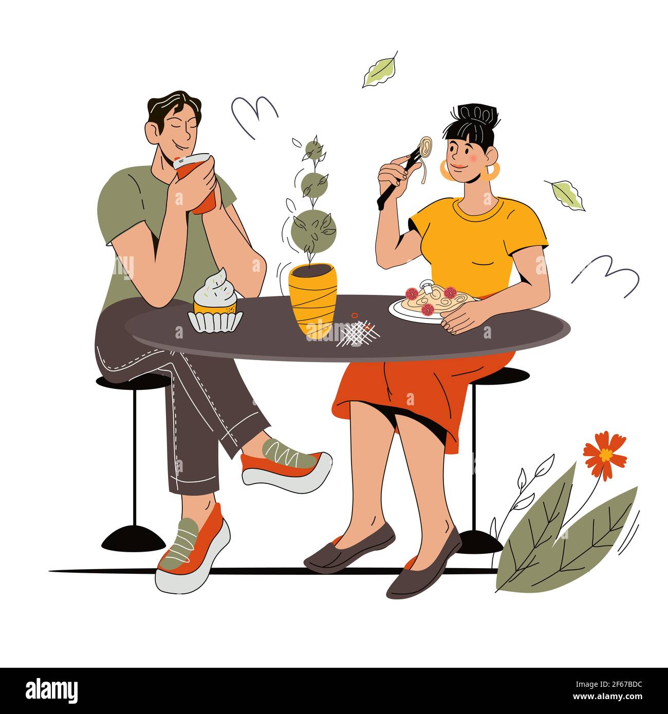 Clipart Of People Dining Out