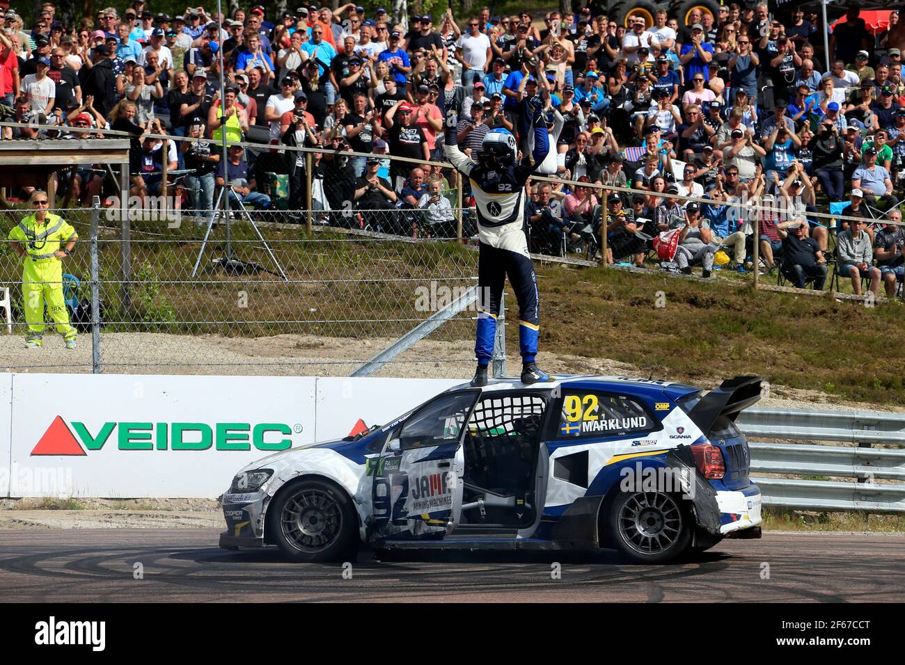 92 Anton MARKLUND during the Swecom EURO RX Championship of sweden 2017 ...