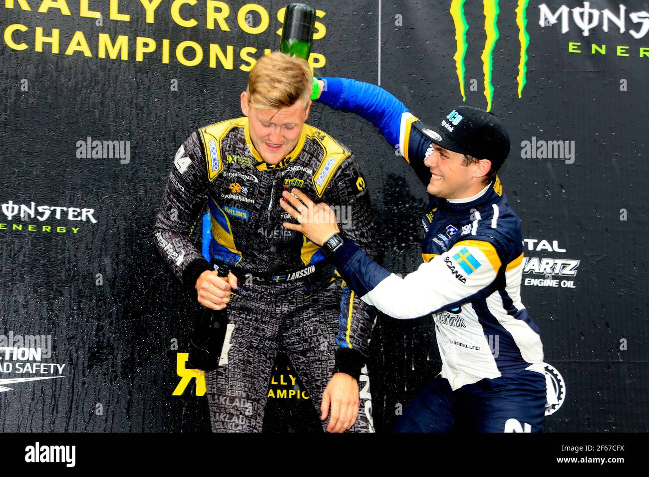podium ambiance SUPERCAR EURO LARSSON Robin MARKLUND Anton during the ...