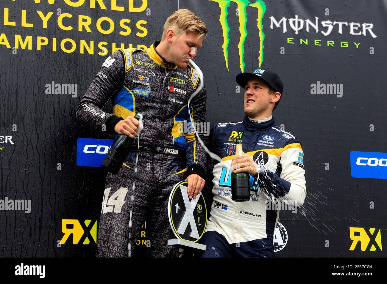 podium ambiance SUPERCAR EURO LARSSON Robin MARKLUND Anton during the ...