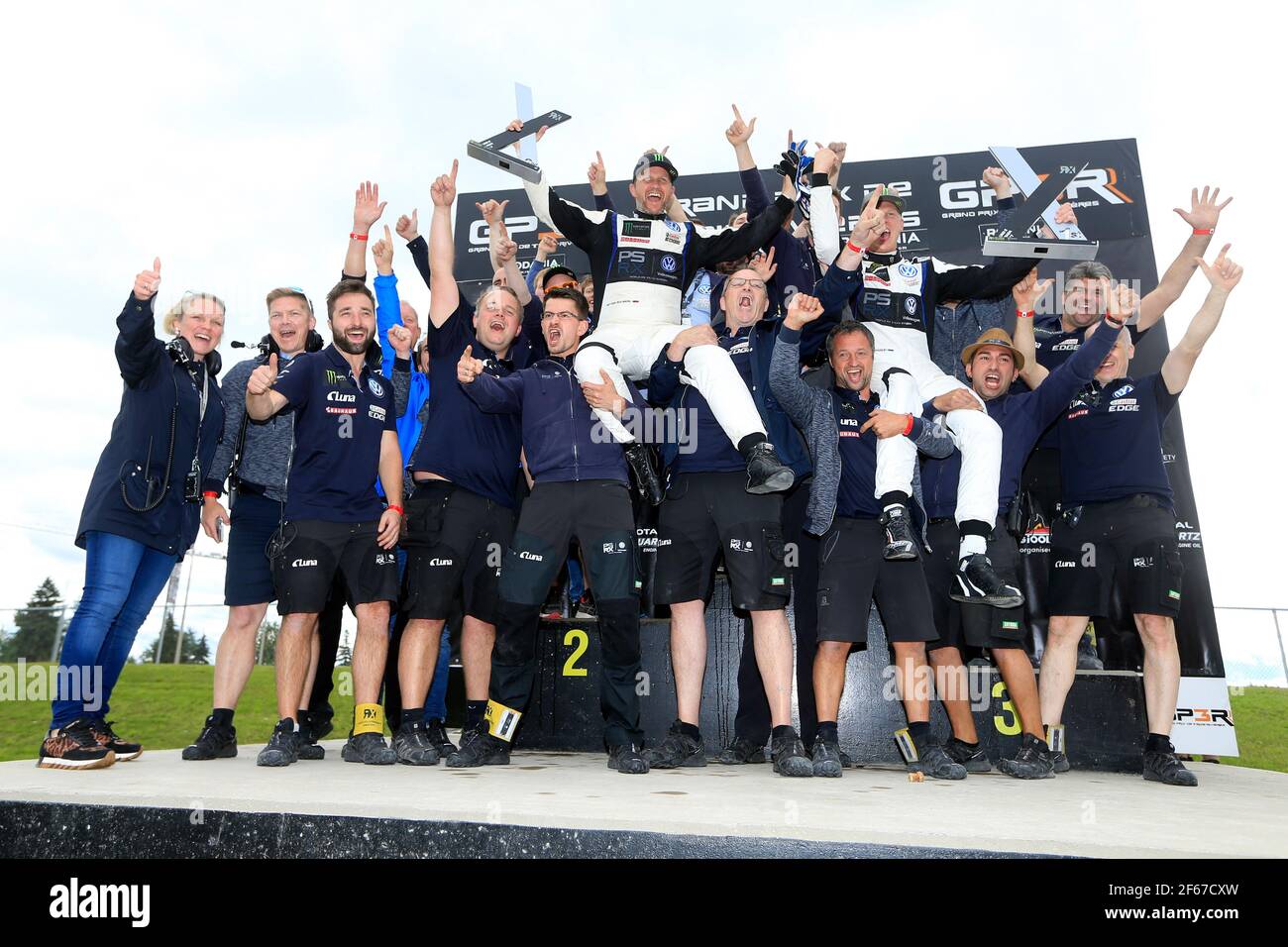 podium ambiance KRISTOFFERSSON Johan (swe) PSRX Volkswagen Sweden ...
