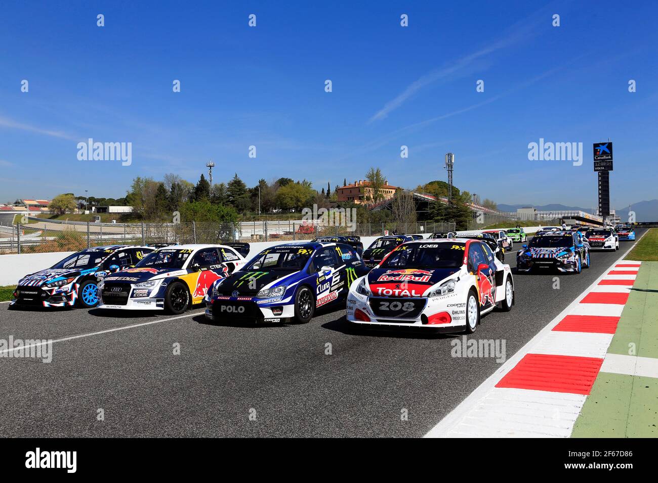 Team Peugeot Hansen during the FIA WRX World Rallycross Championship ...