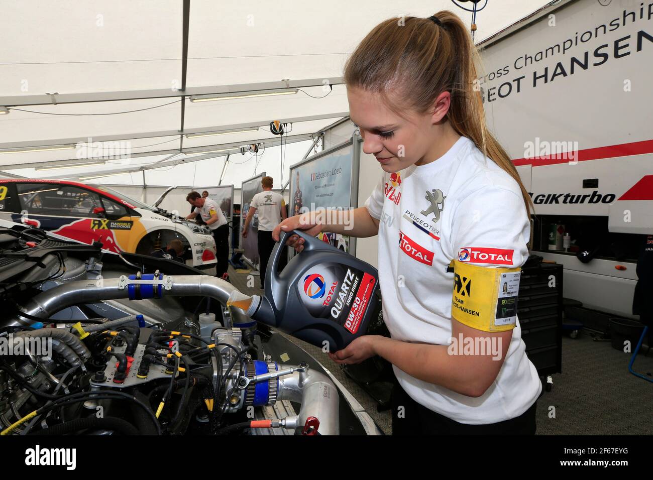 Team Peugeot-Hansen during the FIA WRX World Rallycross Championship ...