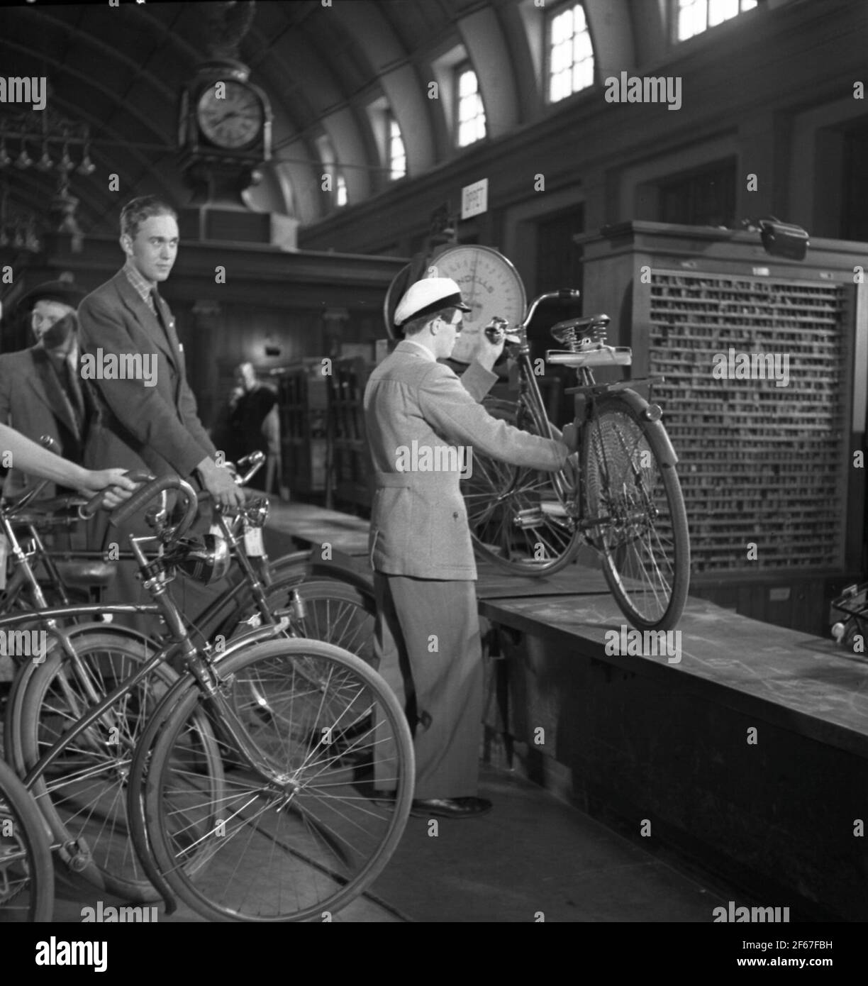 Bicycle inlet at Stockholm Central Station Stock Photo - Alamy