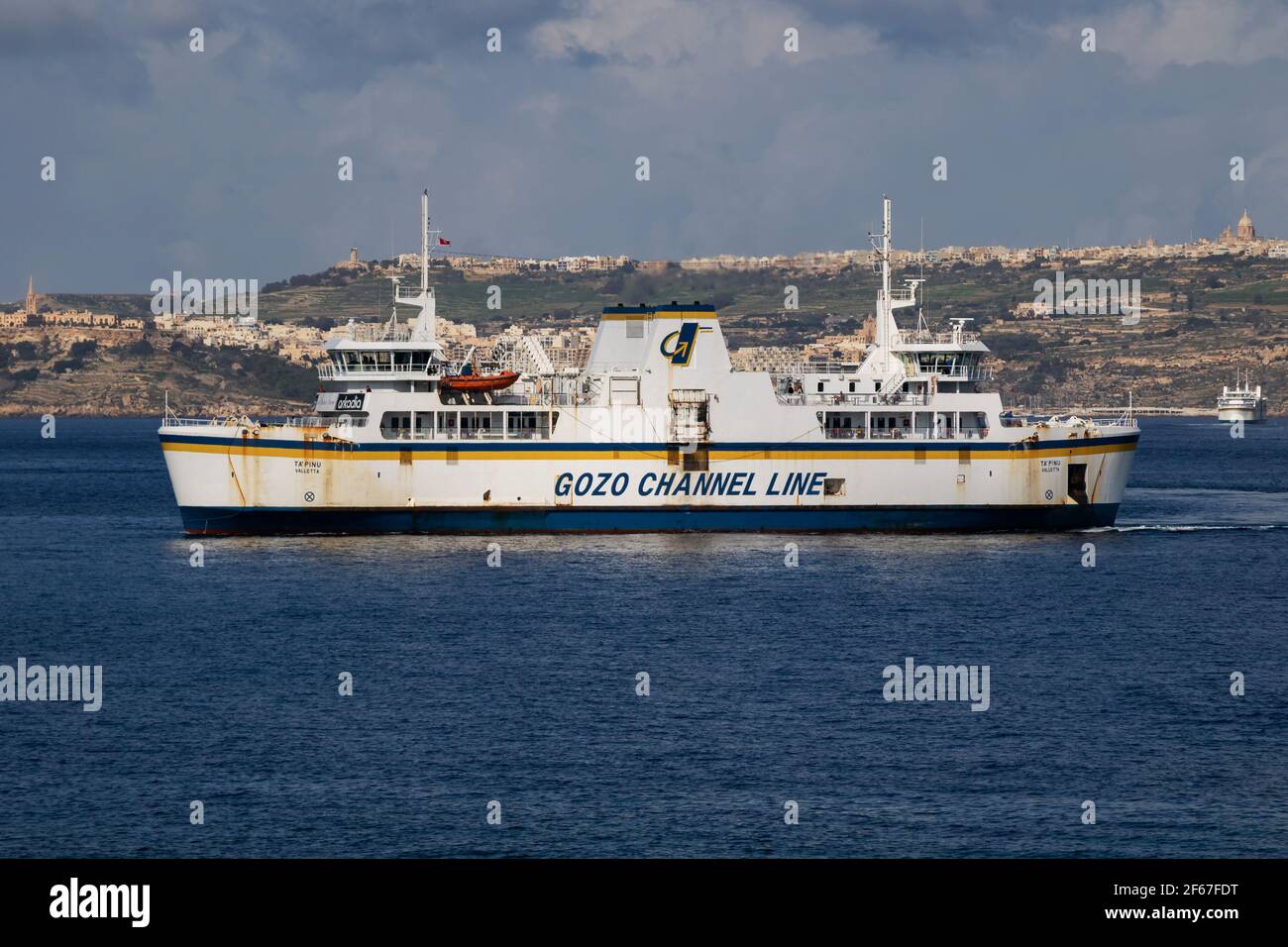 Gozo Channel Line, Ta Pinu vessel, maltese passenger and ro-ro cargo ...