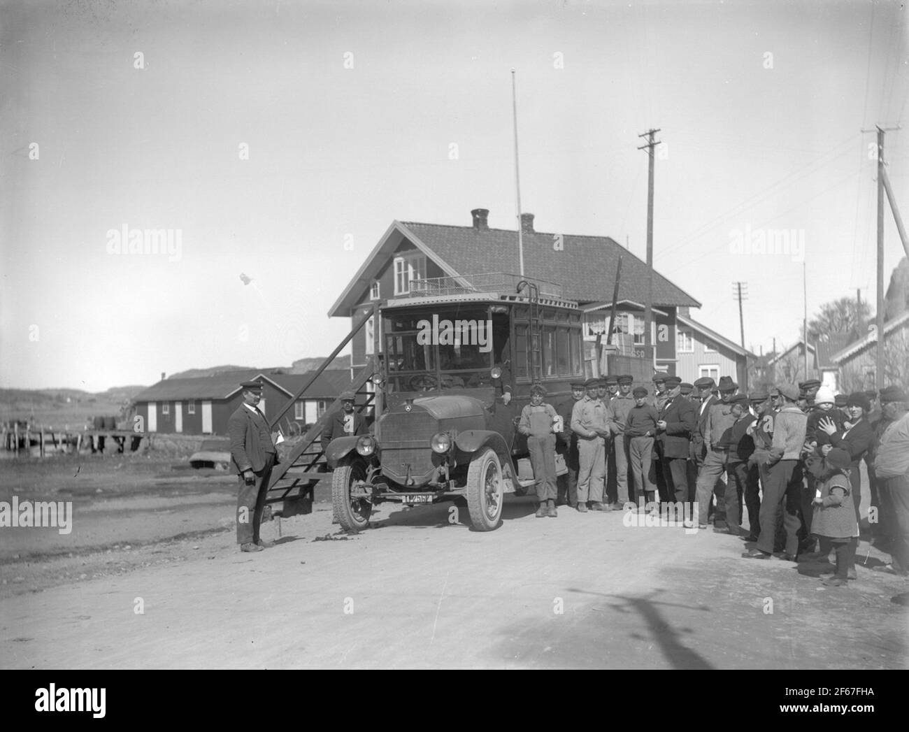 The state railway's first bus, SJ bus 1, here in gravarne Stock Photo ...